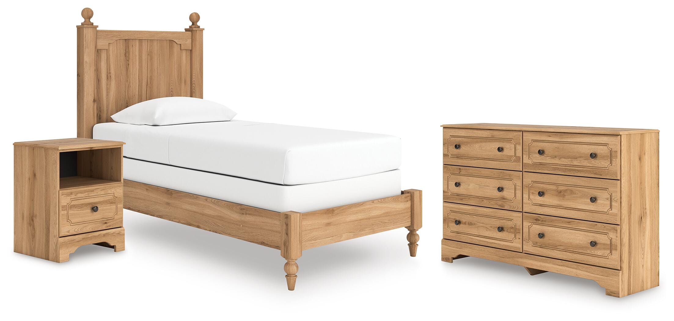Click here for Galletyn Twin Panel Bed with Dresser and Nightstan... prices
