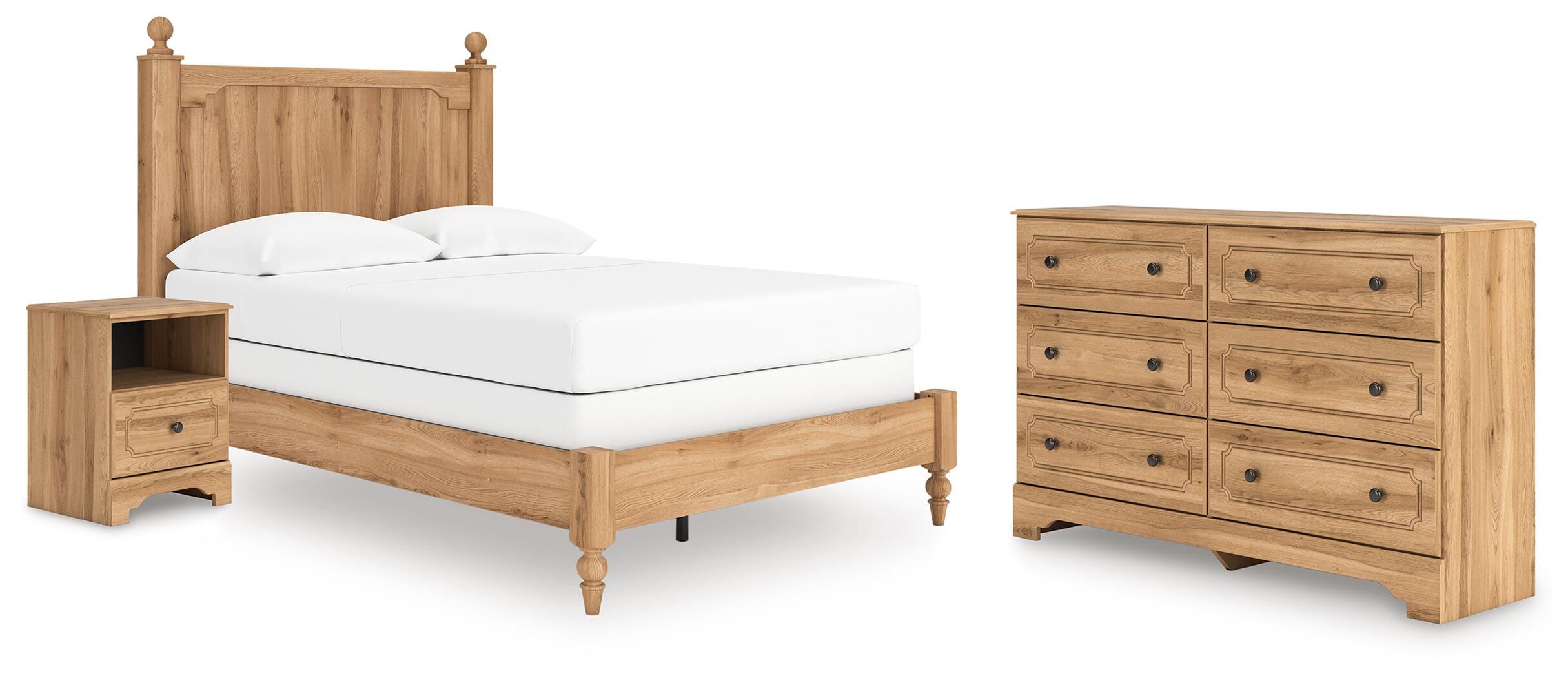 Click here for Galletyn Full Panel Bed with Dresser and Nightstan... prices