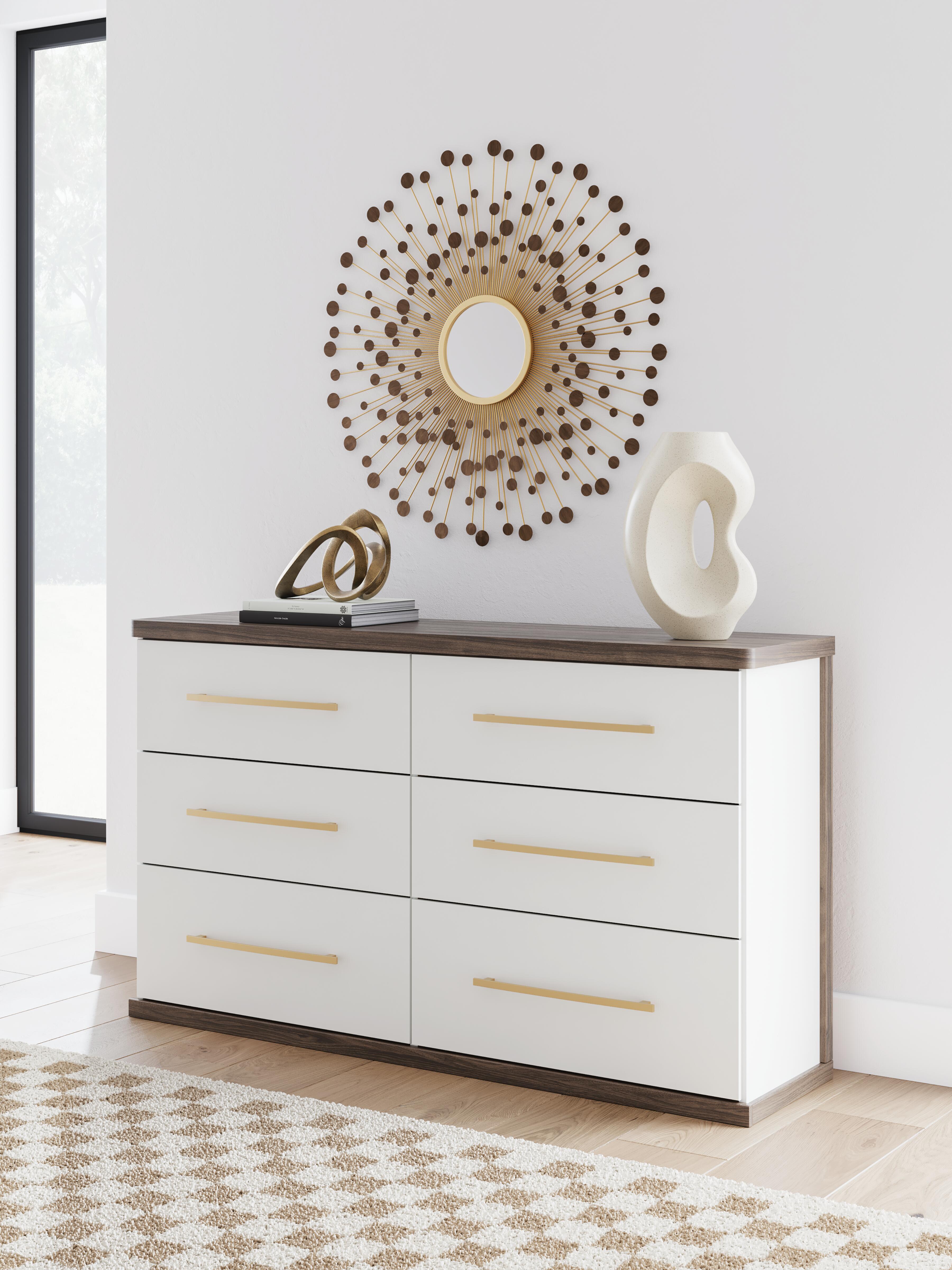 Click here for Mazilar Dresser  Brown/White prices