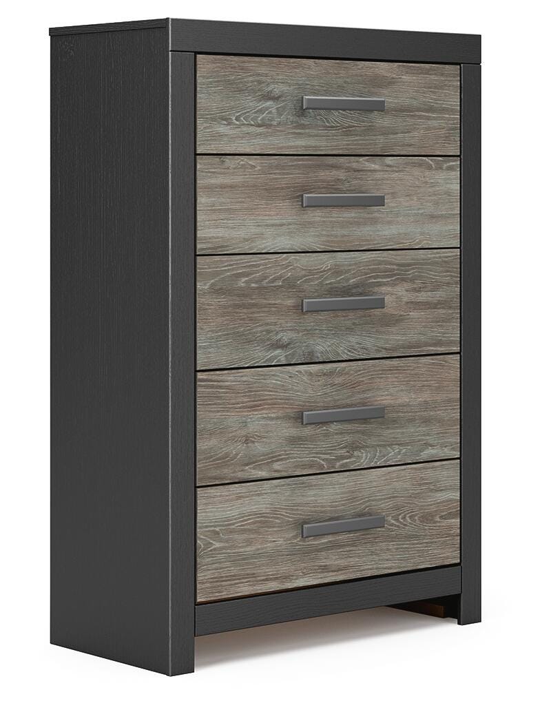 Click here for Jonnifer Chest of Drawers  Black/Gray prices