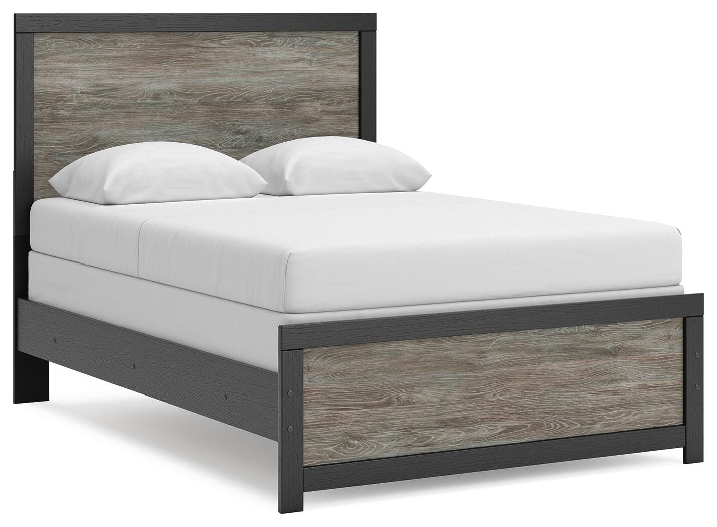 Click here for Jonnifer Full Panel Bed  Black/Gray prices