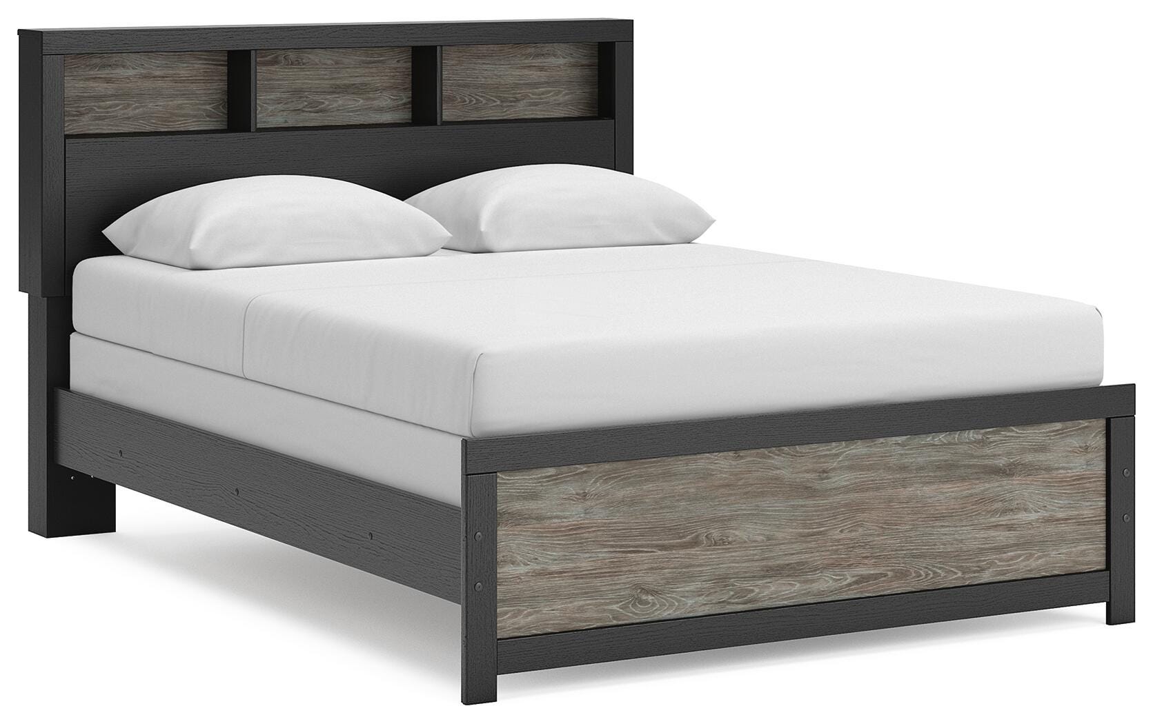 Click here for Jonnifer Queen Bookcase Bed  Black/Gray prices