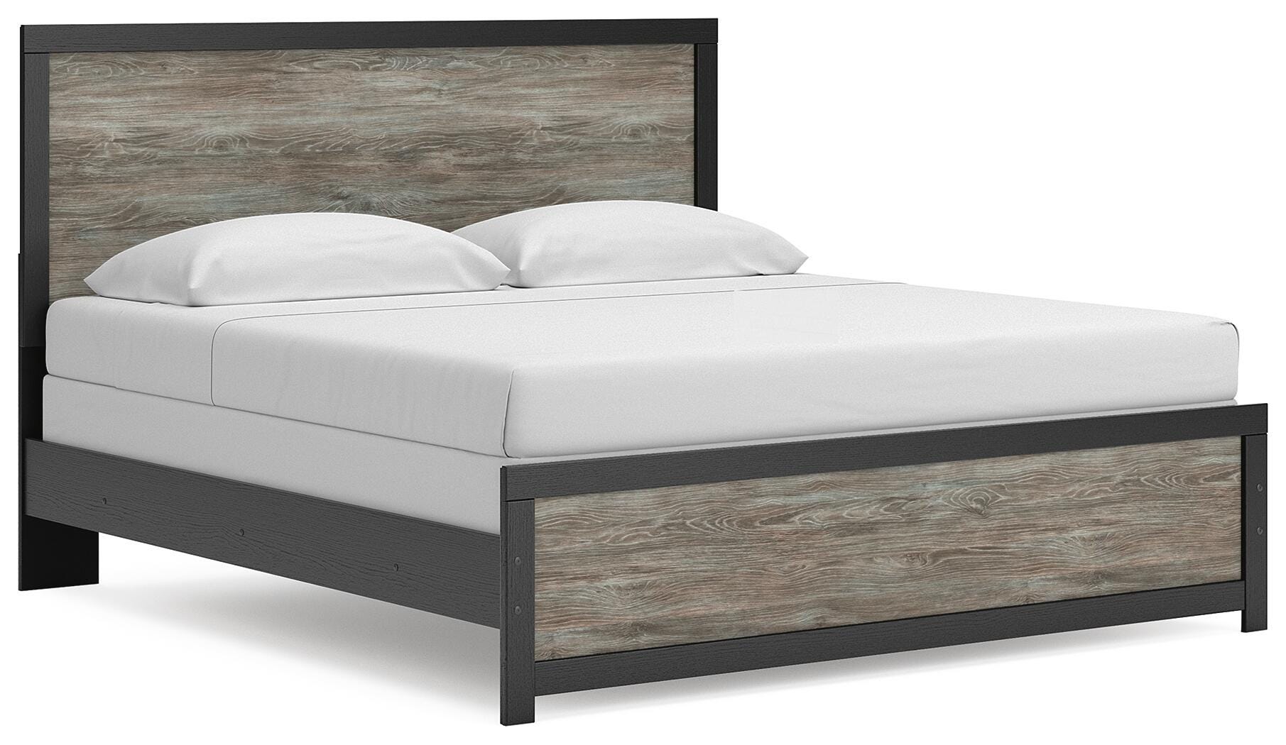 Click here for Jonnifer King Panel Bed  Black/Gray prices