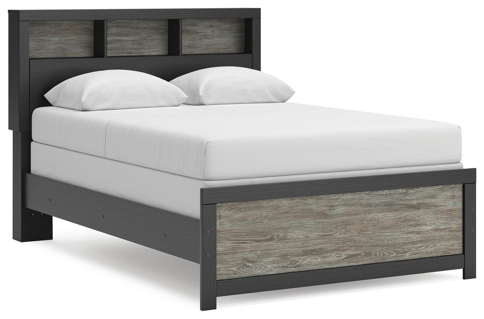Click here for Jonnifer Full Bookcase Bed  Black/Gray prices