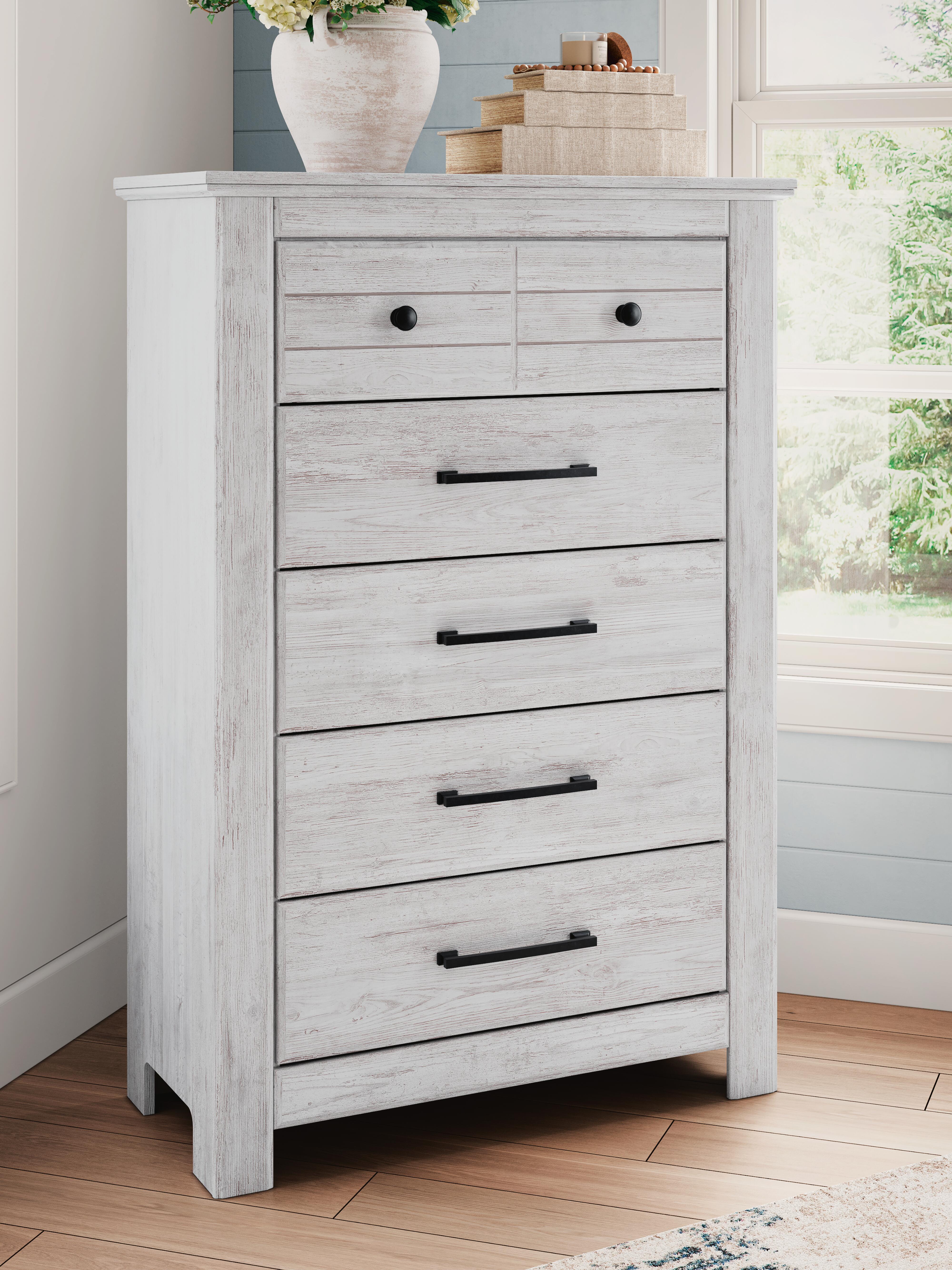 Click here for Fenderport 5 Drawer Chest of Drawers  Whitewash prices