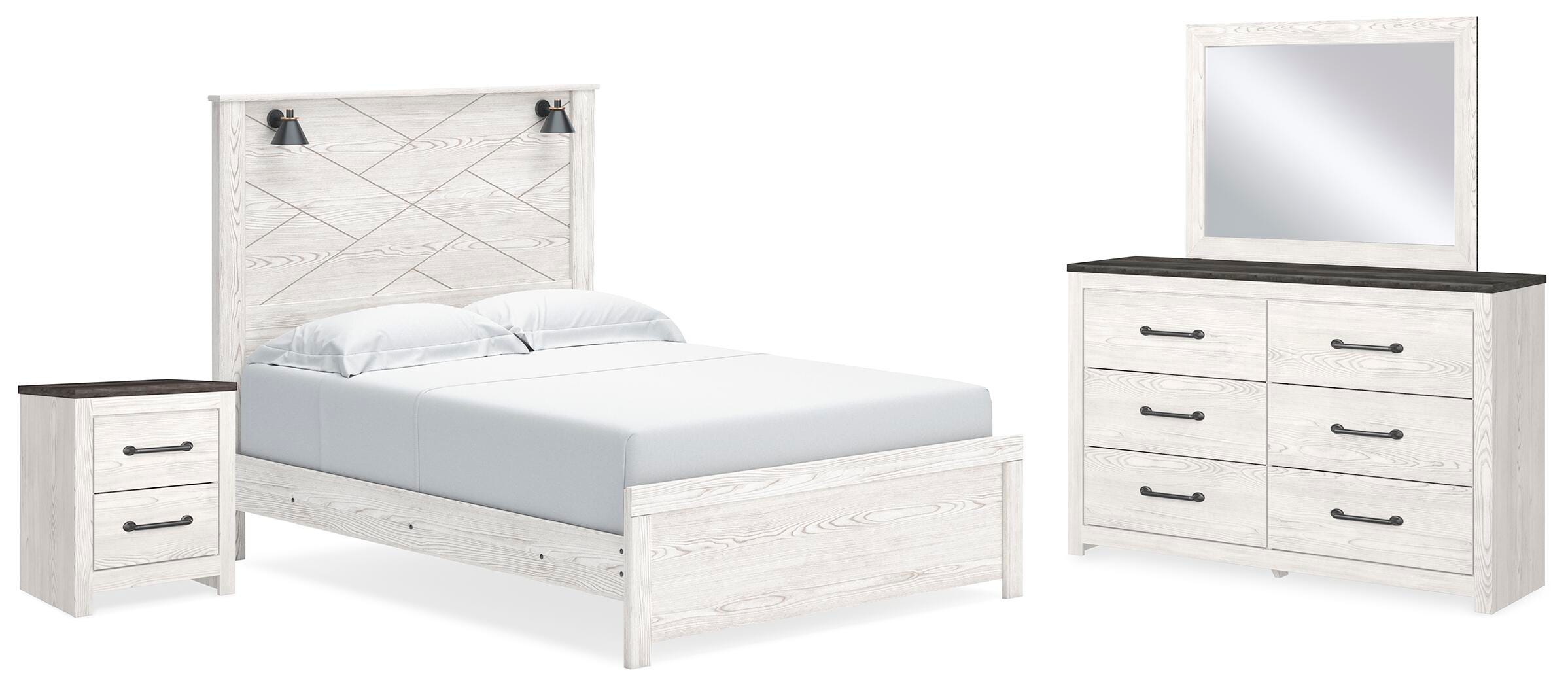 Click here for Gerridan Queen Panel Bed with Mirrored Dresser and... prices