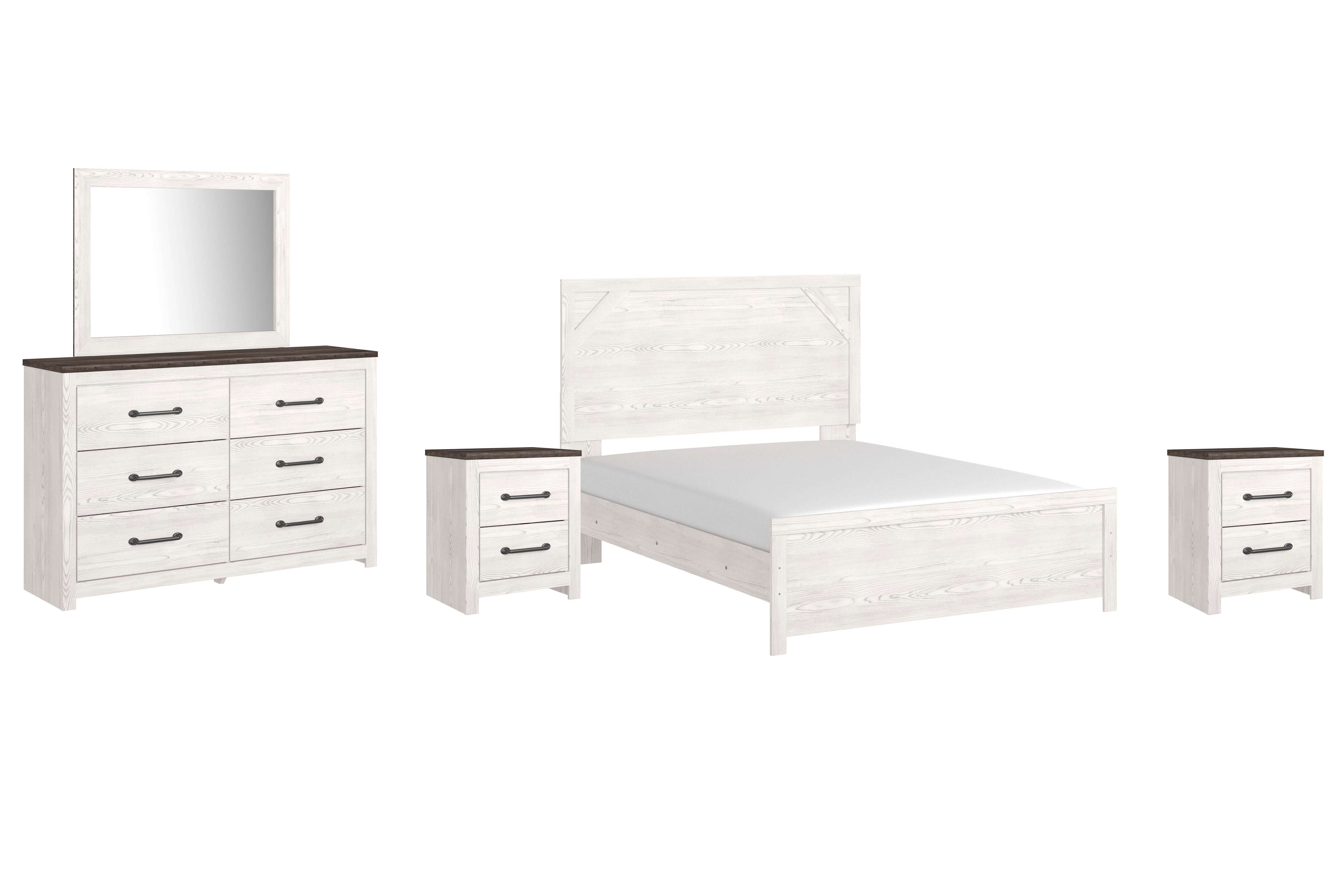 Click here for Gerridan Queen Panel Bed with Mirrored Dresser and... prices