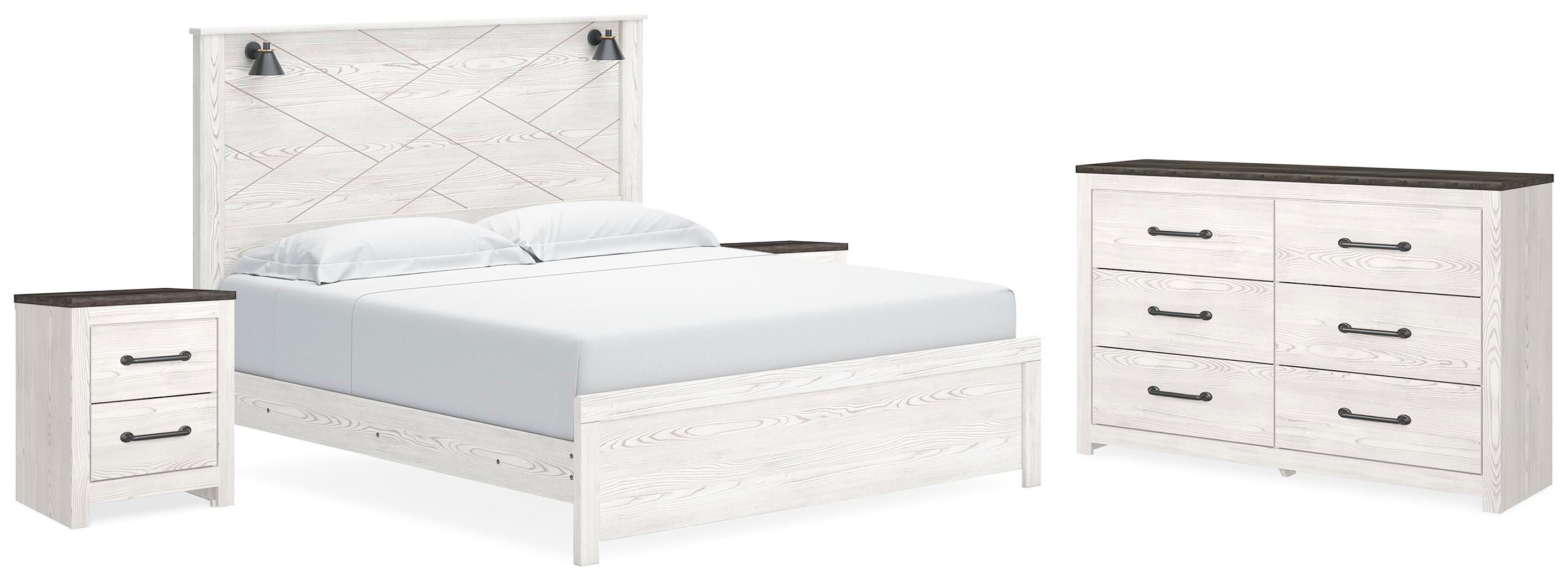 Click here for Gerridan King Panel Bed with Dresser and 2 Nightst... prices