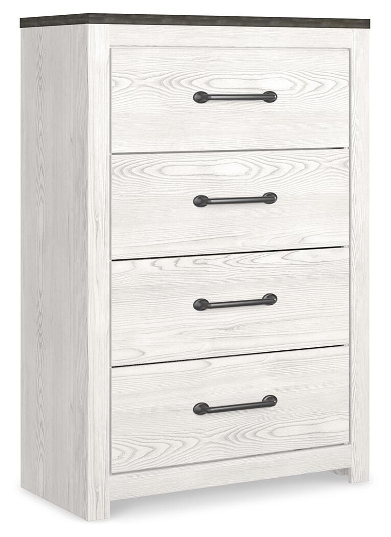 Click here for Gerridan 4 Drawer Chest of Drawers  White/Gray prices