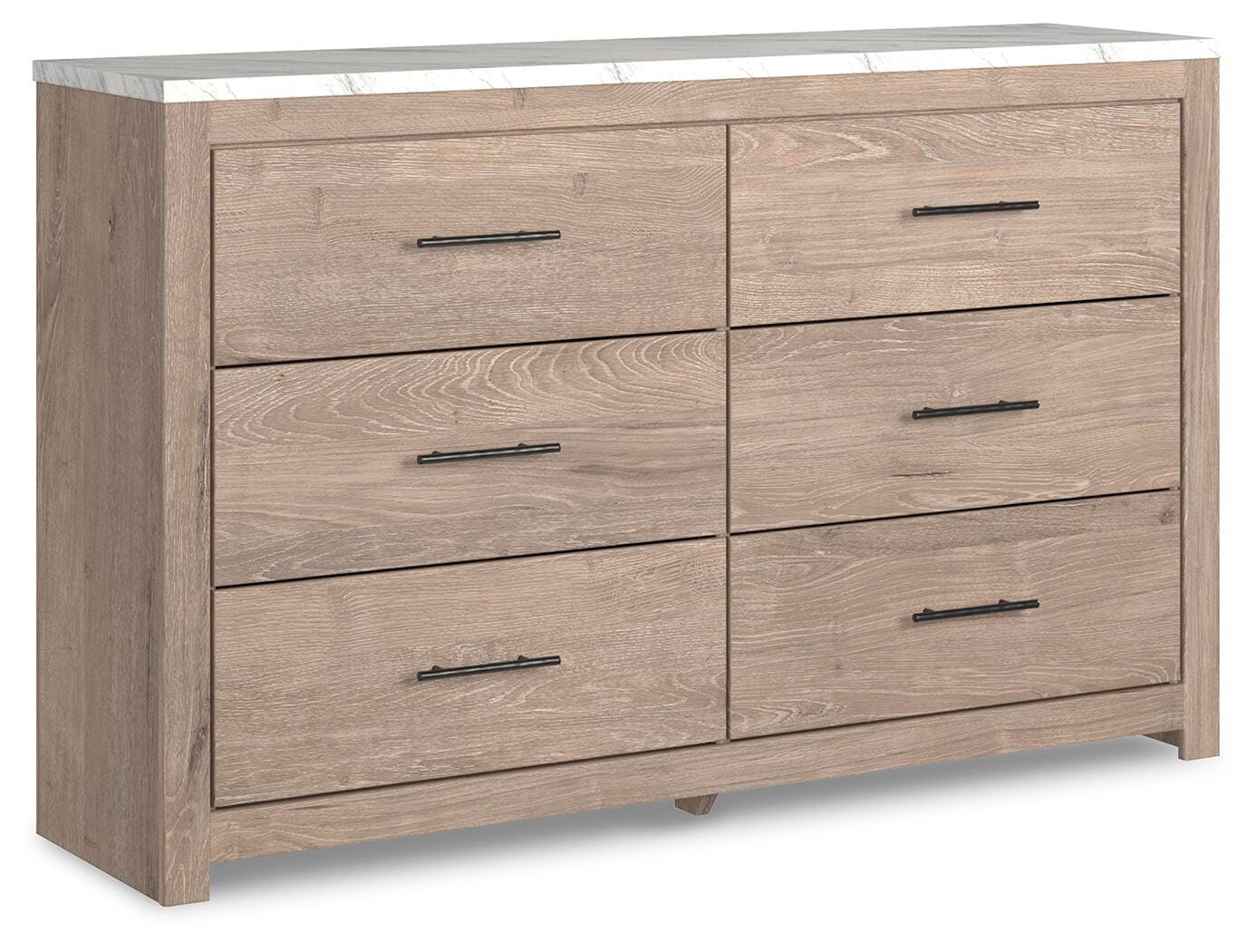 Click here for Senniberg 6 Drawer Dresser  Light Brown/White prices