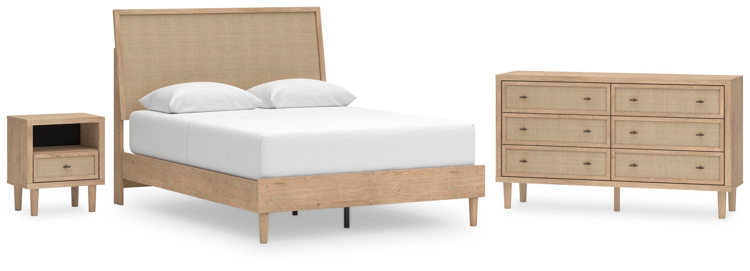Click here for Cielden Queen Panel Bed with Dresser and Nightstan... prices