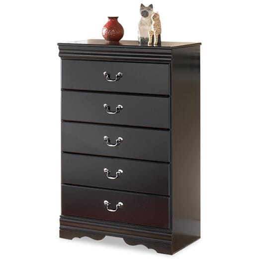 Click here for Huey Vineyard 5 Drawer Chest of Drawers  Black prices