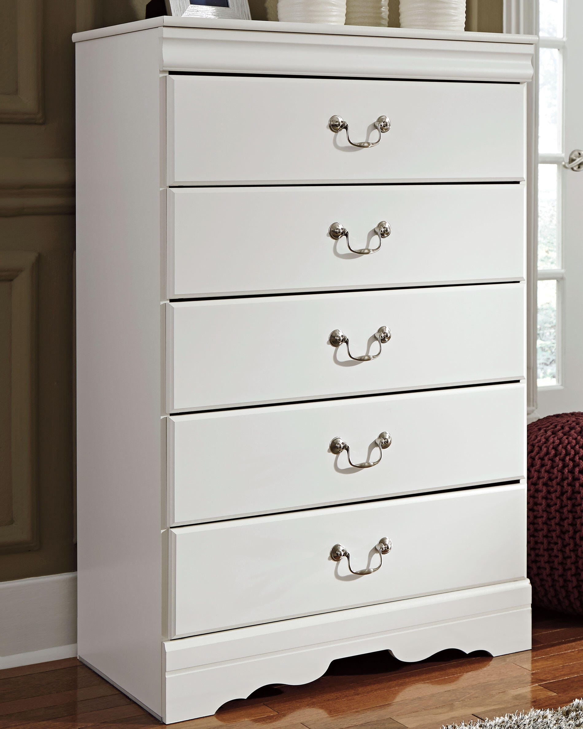 Click here for Anarasia 5 Drawer Chest of Drawers  White prices