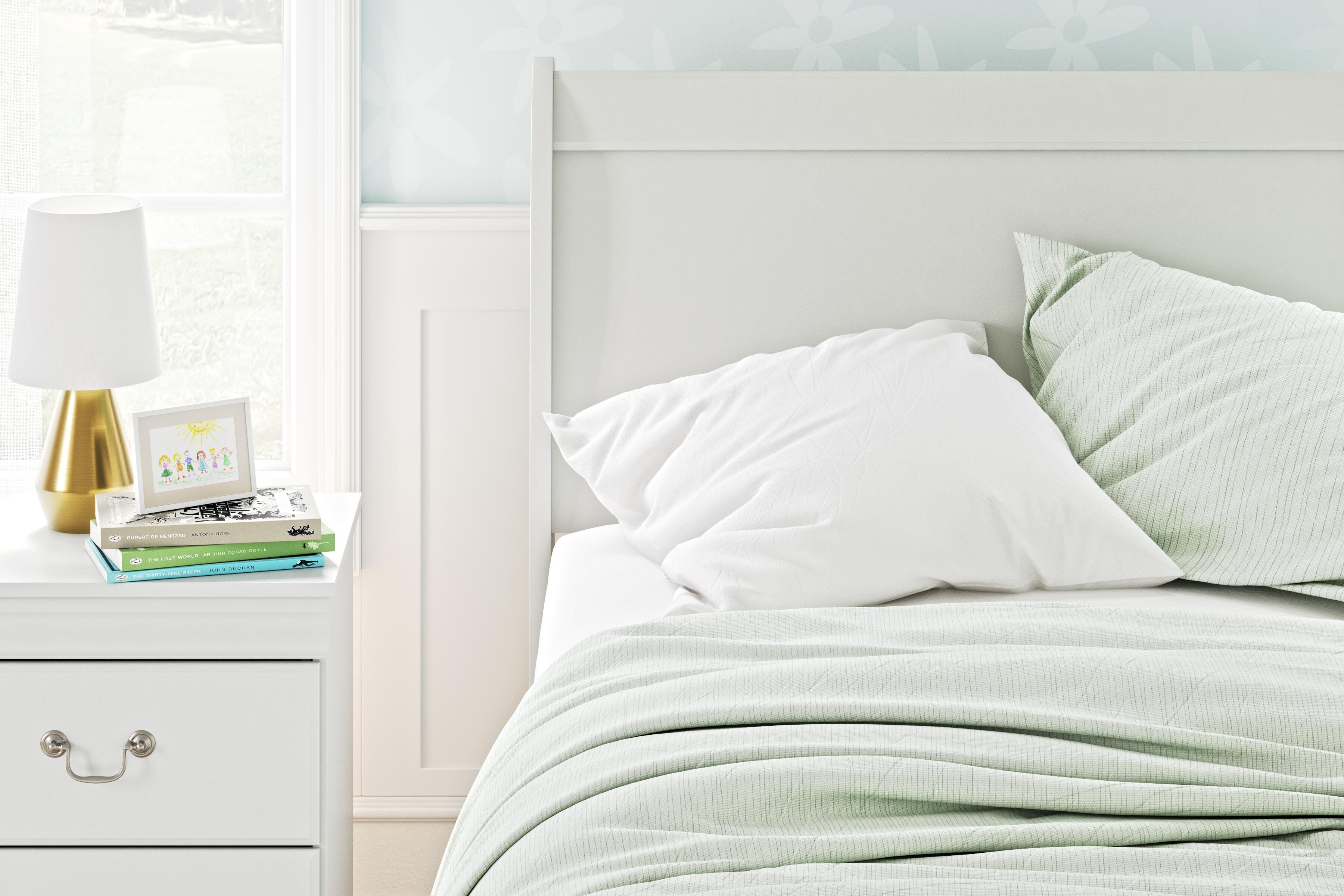 Click here for Anarasia Twin Sleigh Headboard  White prices