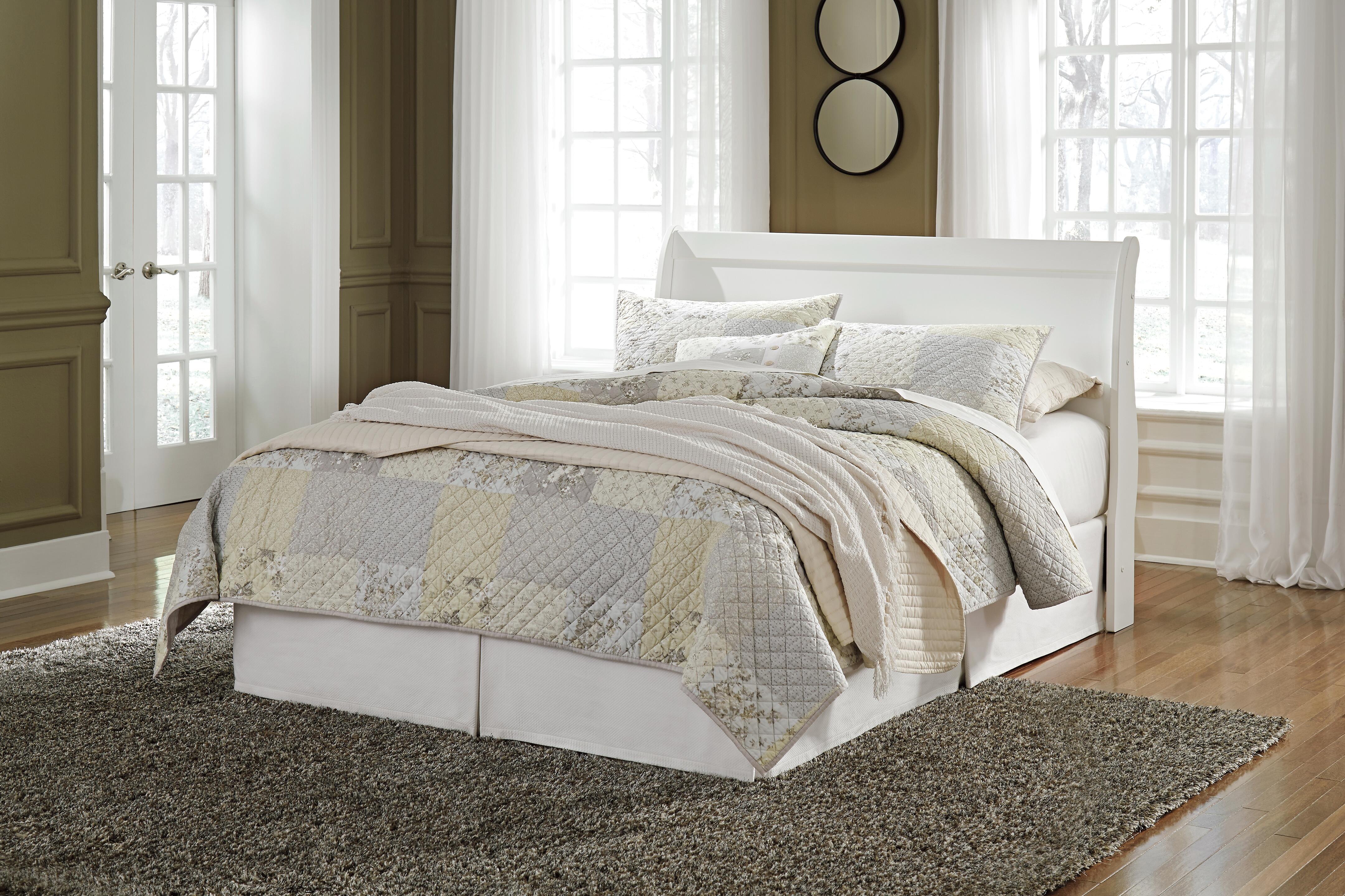 Click here for Anarasia Queen Sleigh Headboard  White prices