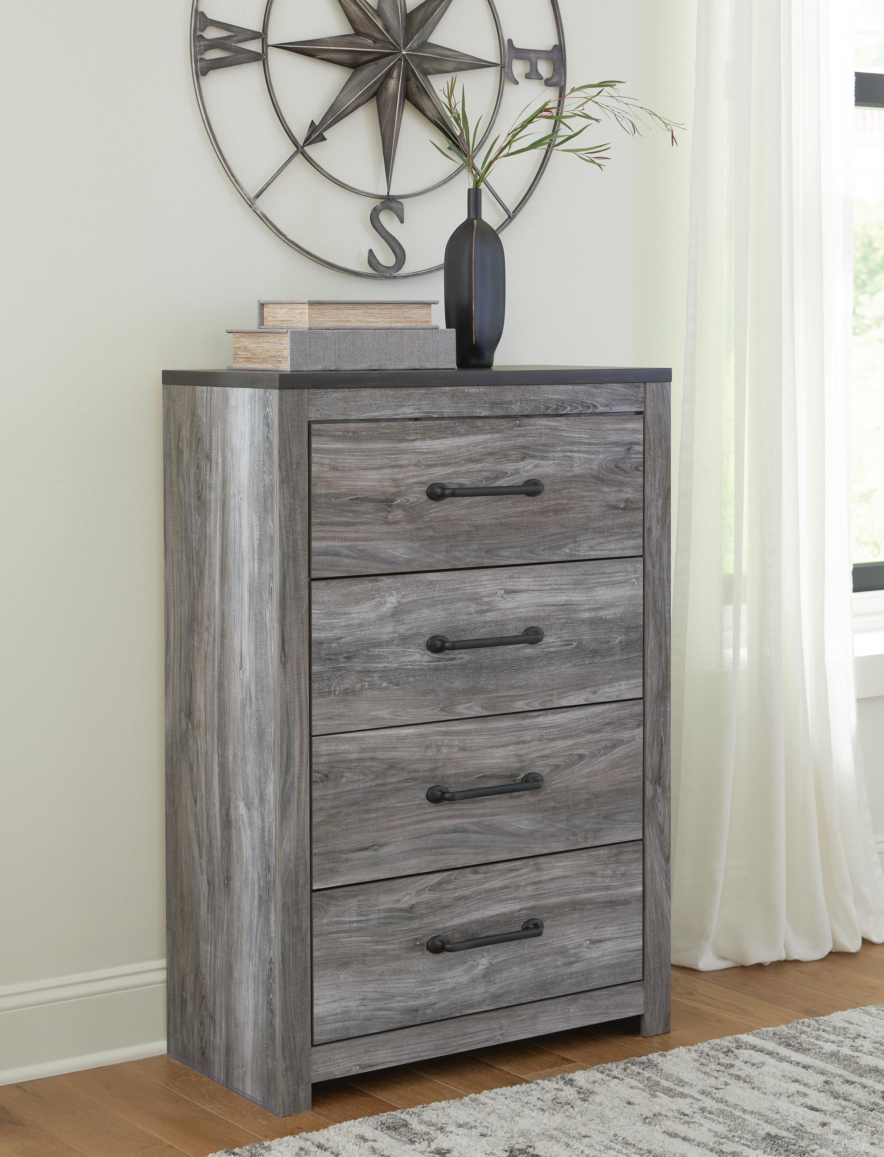Click here for Bronyan 4 Drawer Chest of Drawers  Dark Gray prices