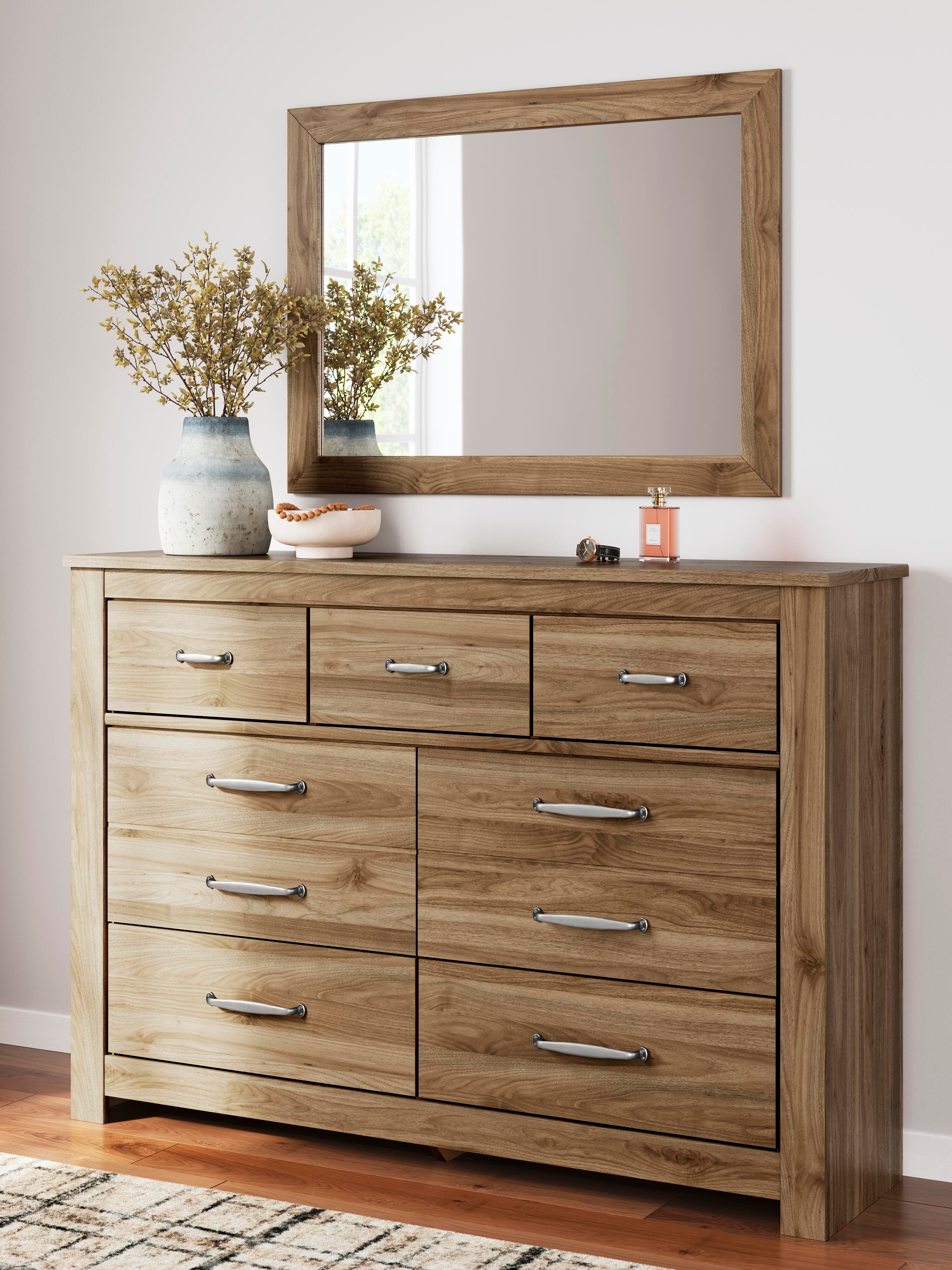 Click here for Zanbrook 7 Drawer Dresser and Mirror  Brown prices