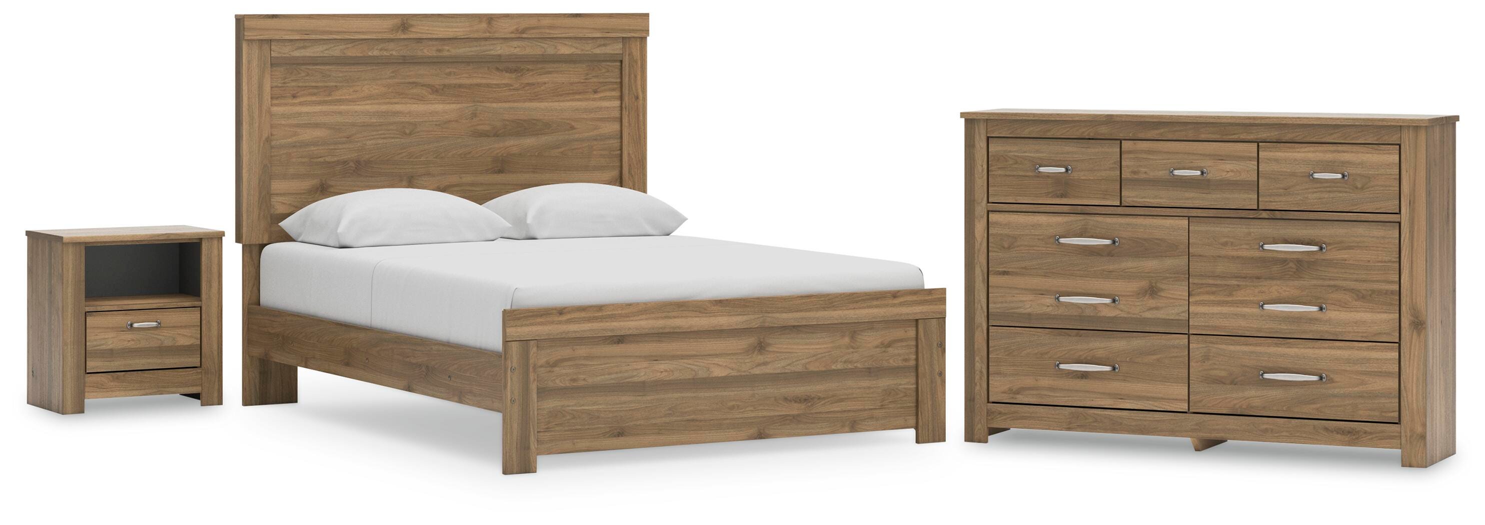 Click here for Zanbrook Queen Panel Bed with Dresser and Nightsta... prices