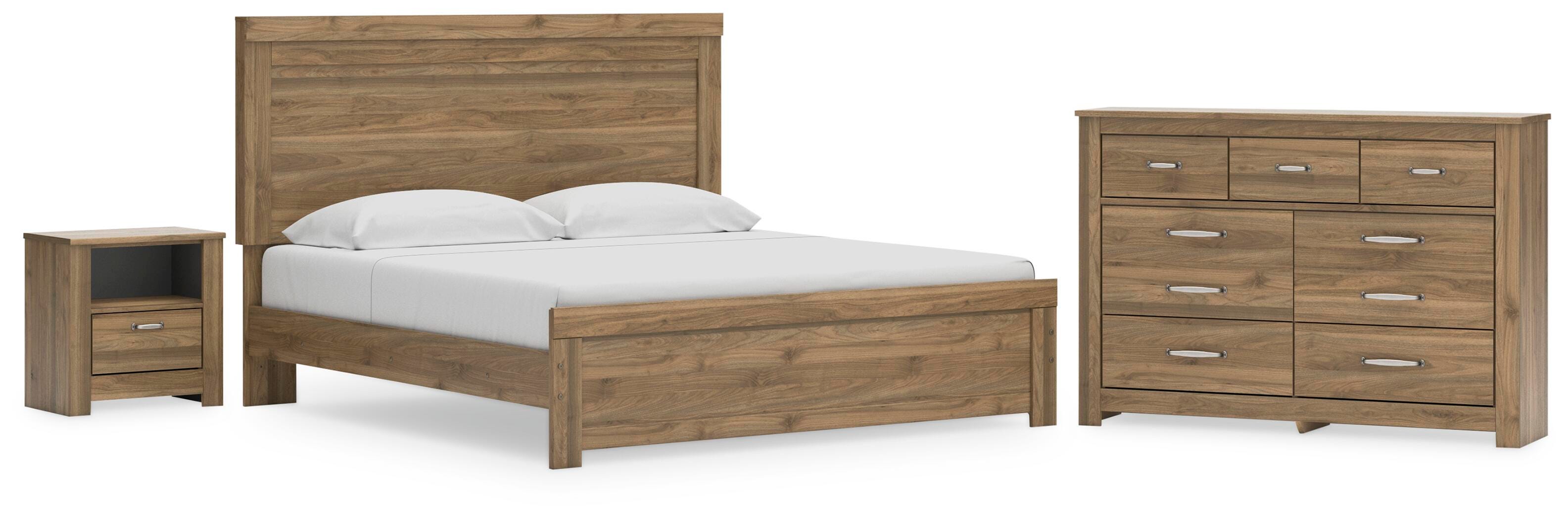 Click here for Zanbrook King Panel Bed with Dresser and Nightstan... prices