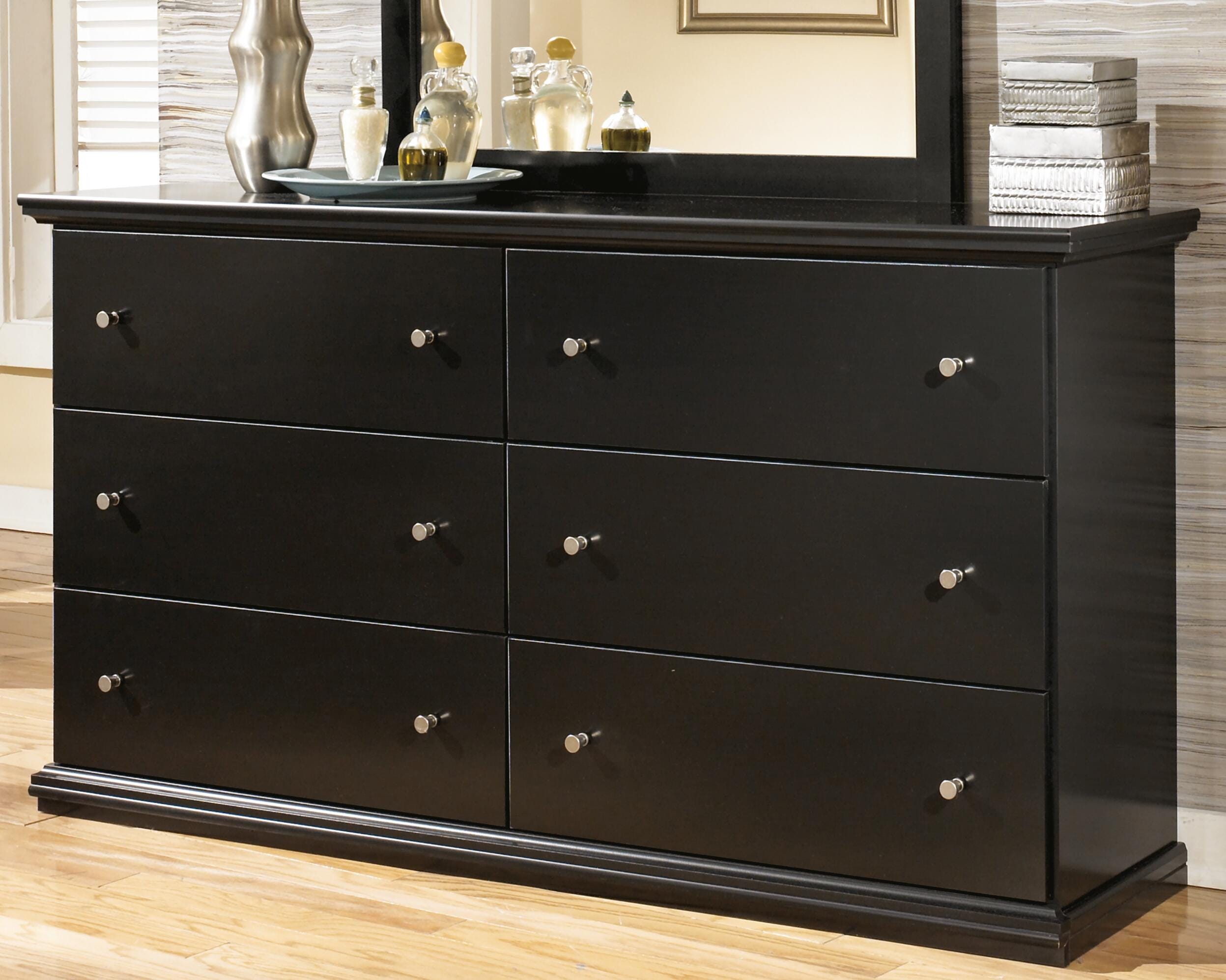 Click here for Maribel 6 Drawer Dresser  Black prices