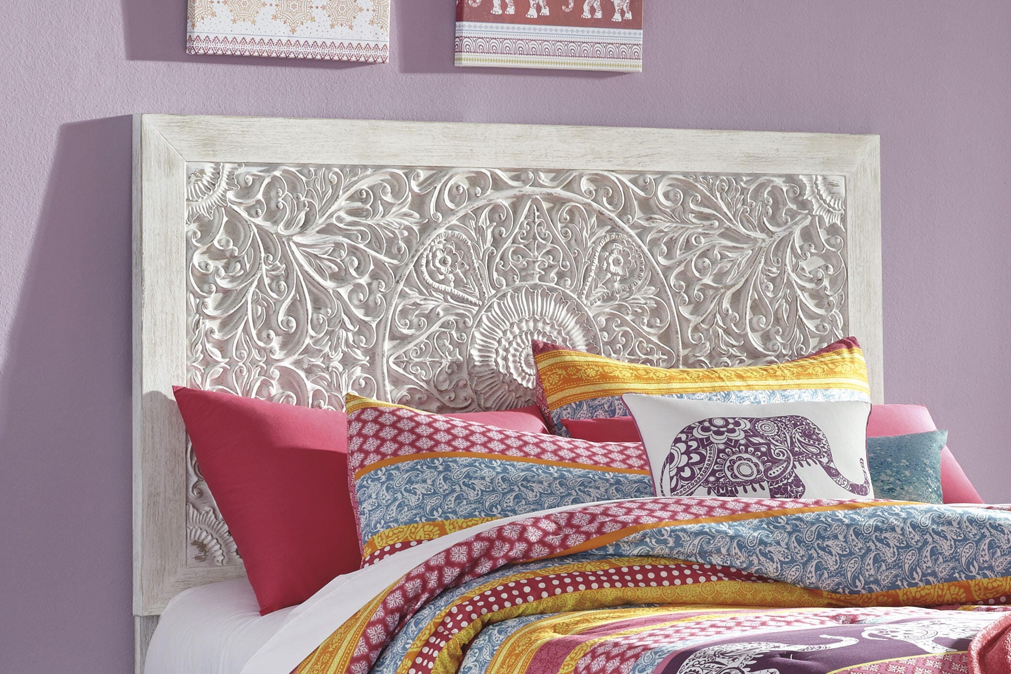 Click here for Paxberry Full Panel Headboard  Whitewash prices