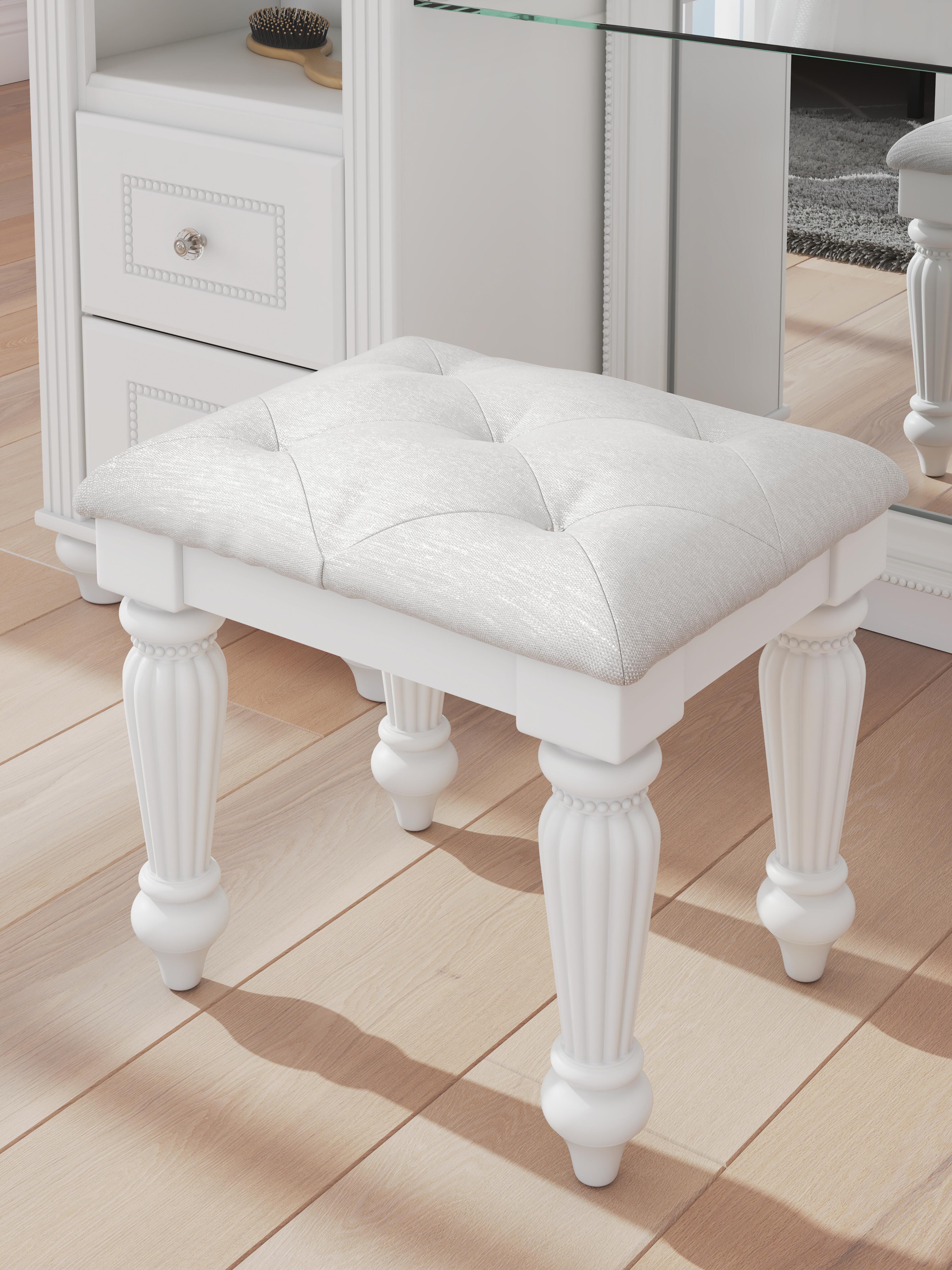 Click here for Maylilly Vanity Stool  White prices