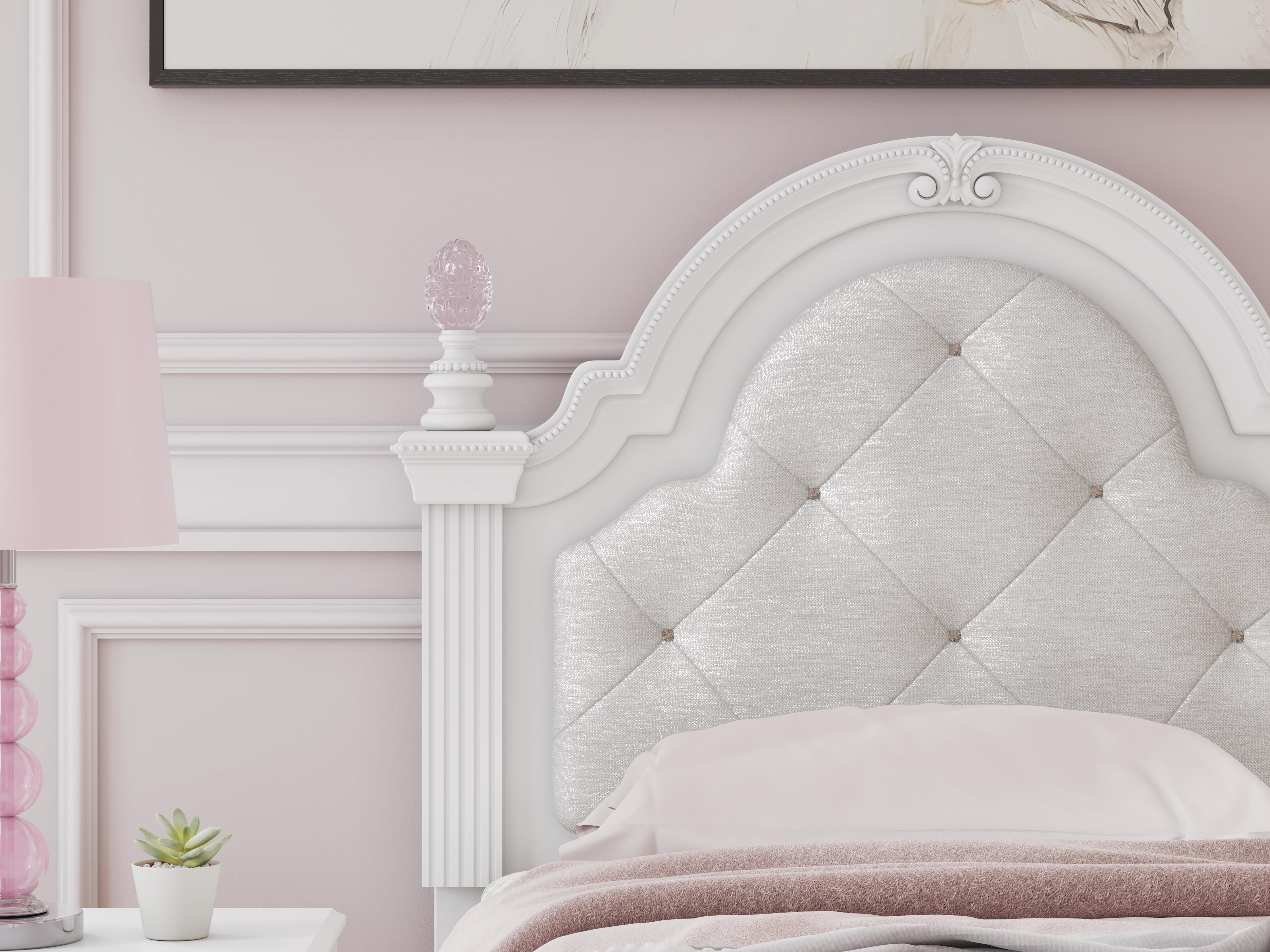 Click here for Maylilly Twin Upholstered Panel Headboard  White prices