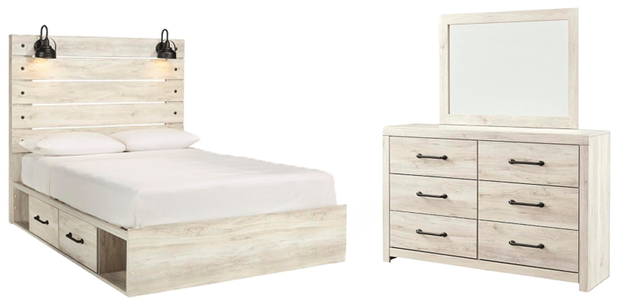 Click here for Cambeck Queen Panel Bed with 4 Storage Drawers wit... prices