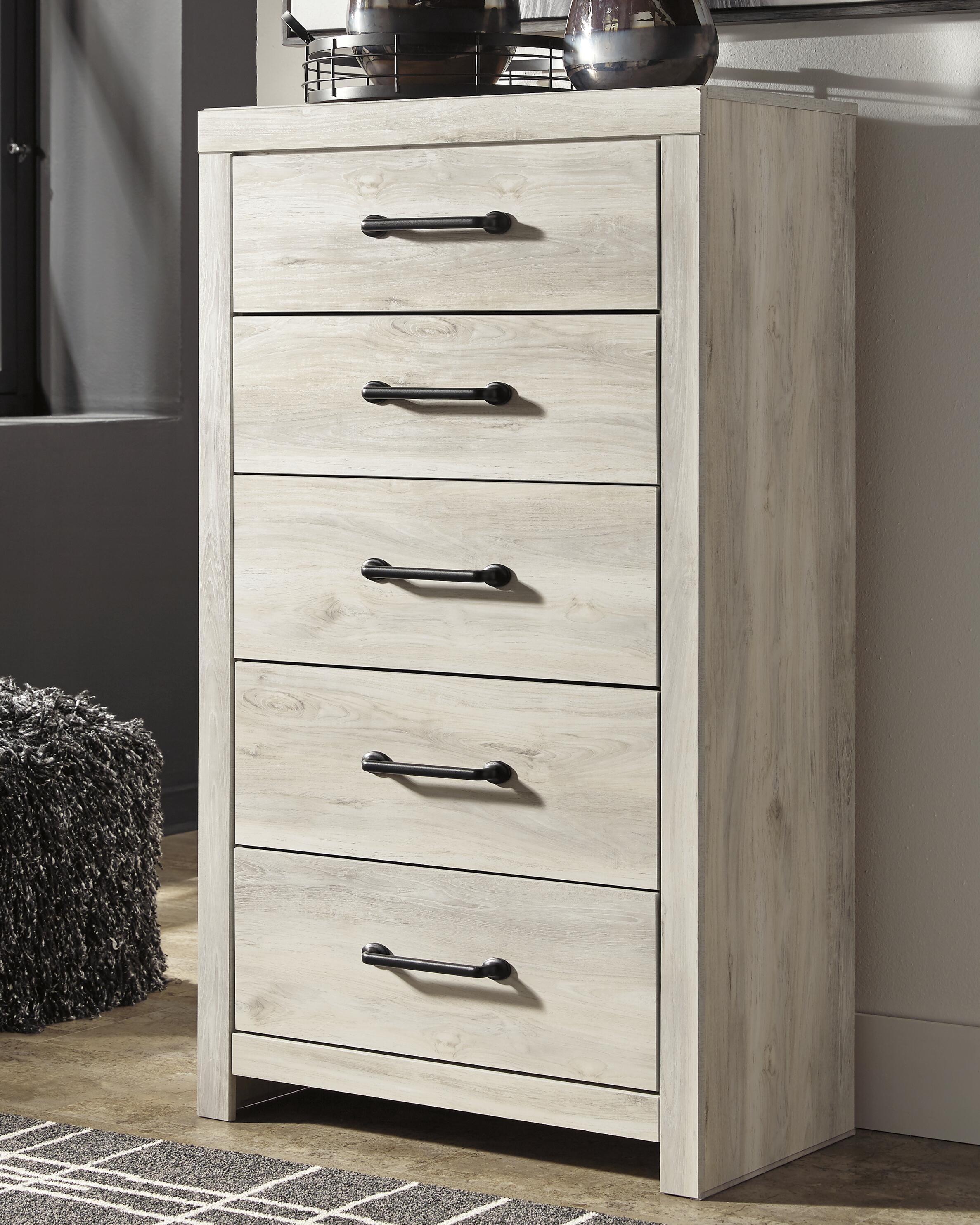 Click here for Cambeck 5 Drawer Chest of Drawers  Whitewash prices