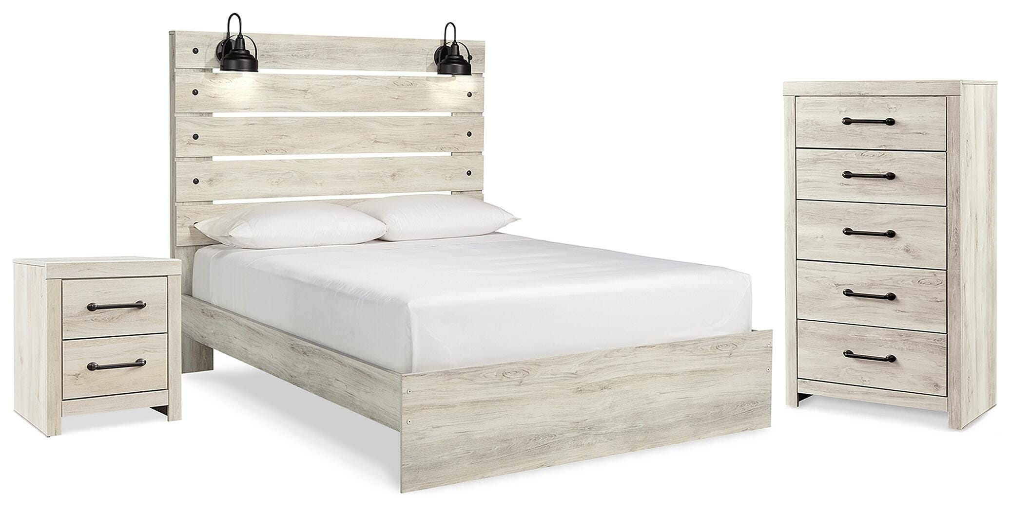 Click here for Cambeck Queen Panel Bed with Chest and Nightstand... prices