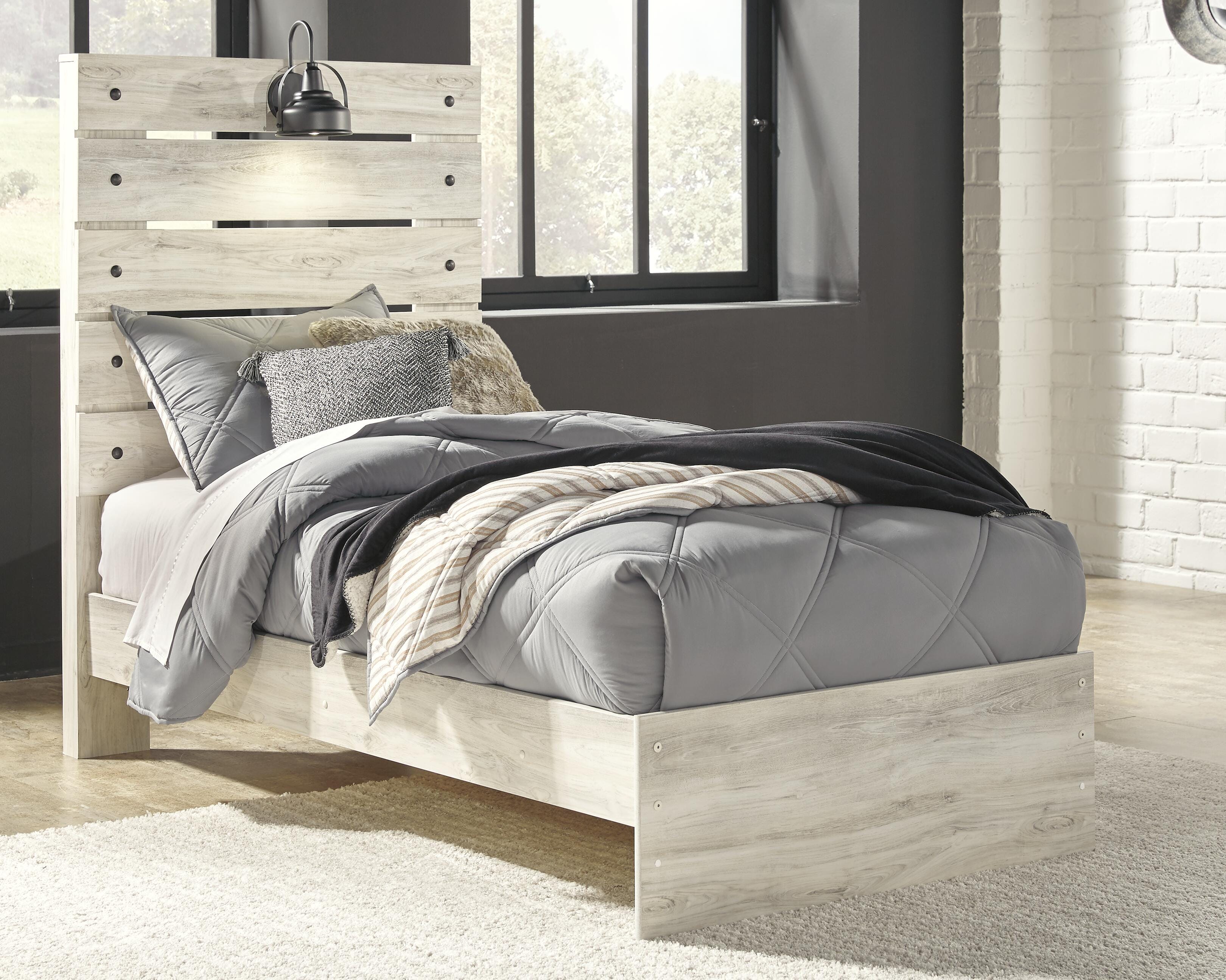 Click here for Cambeck Twin Panel Bed  Whitewash prices