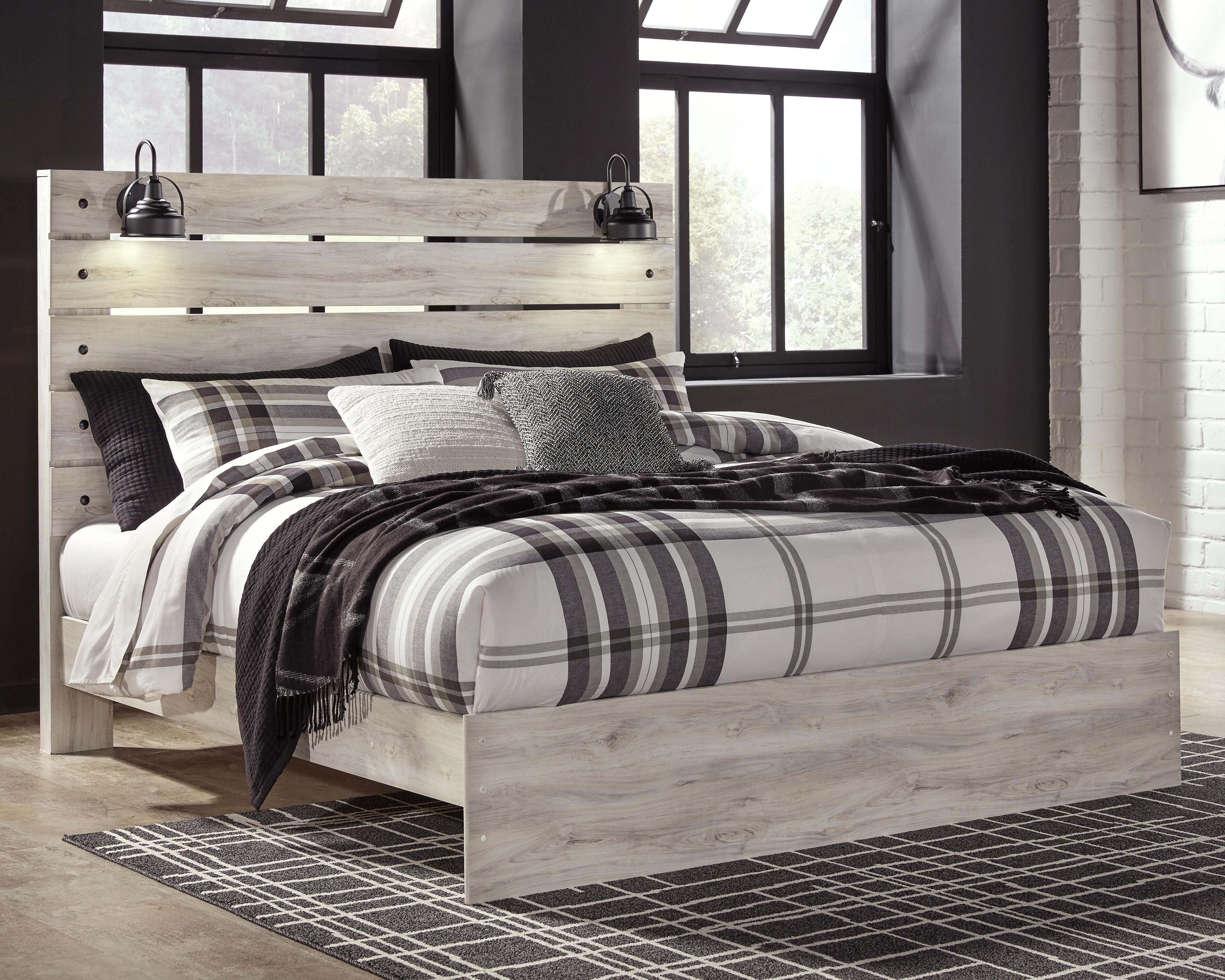Click here for Cambeck King Panel Bed  Whitewash prices