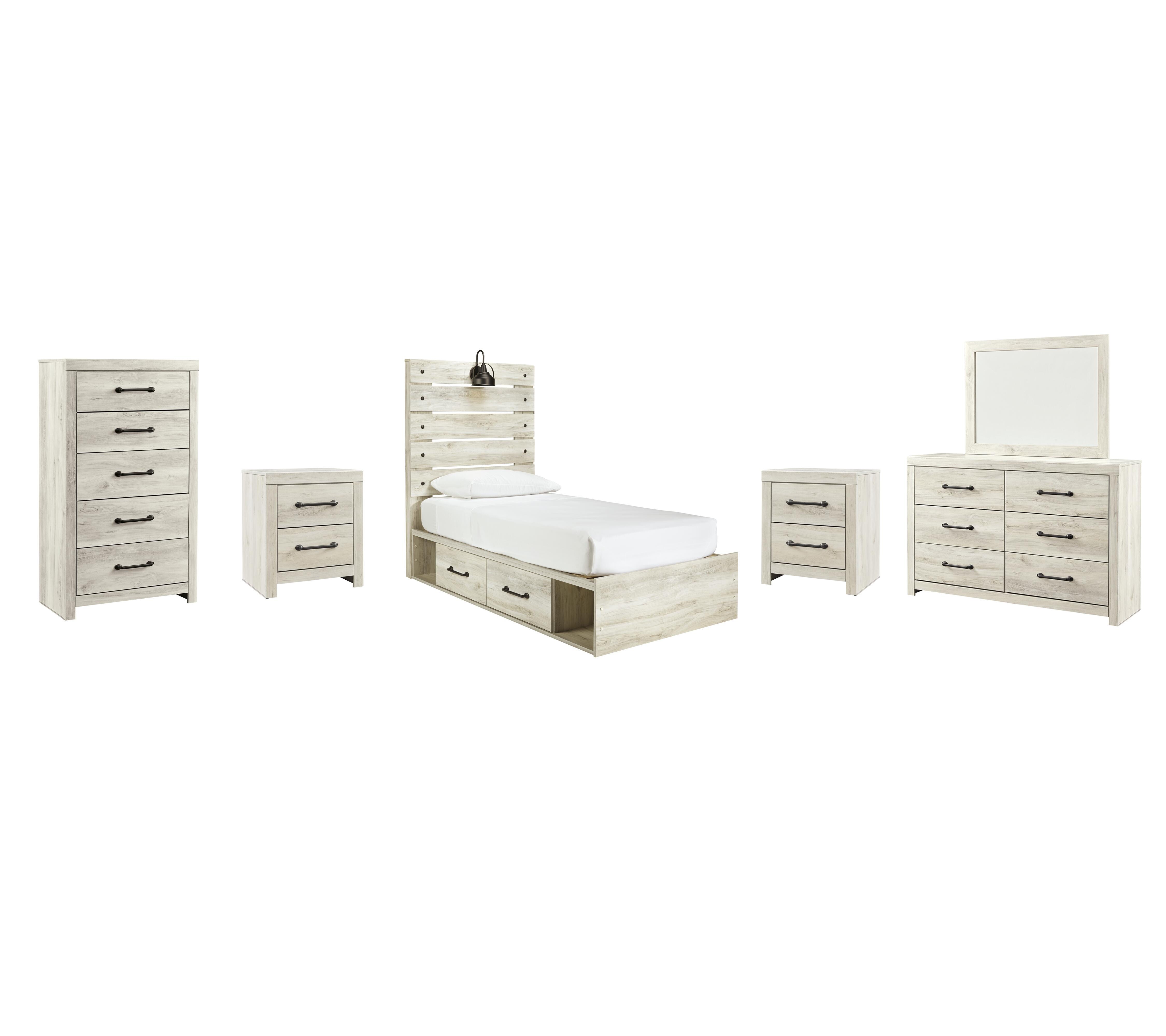 Click here for Cambeck Twin Panel Bed with 2 Storage Drawers with... prices