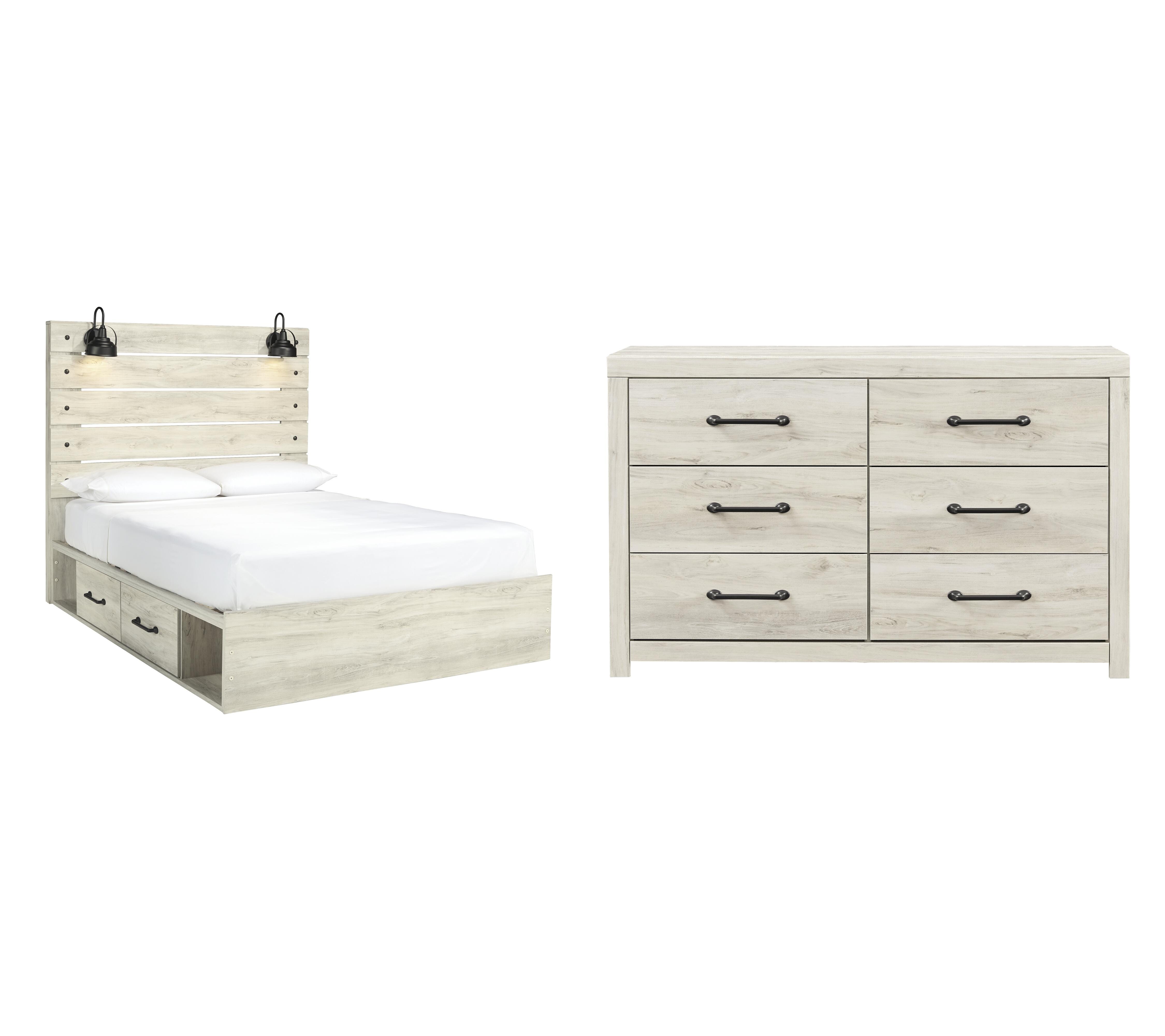 Click here for Cambeck Queen Panel Bed with 2 Storage Drawers wit... prices