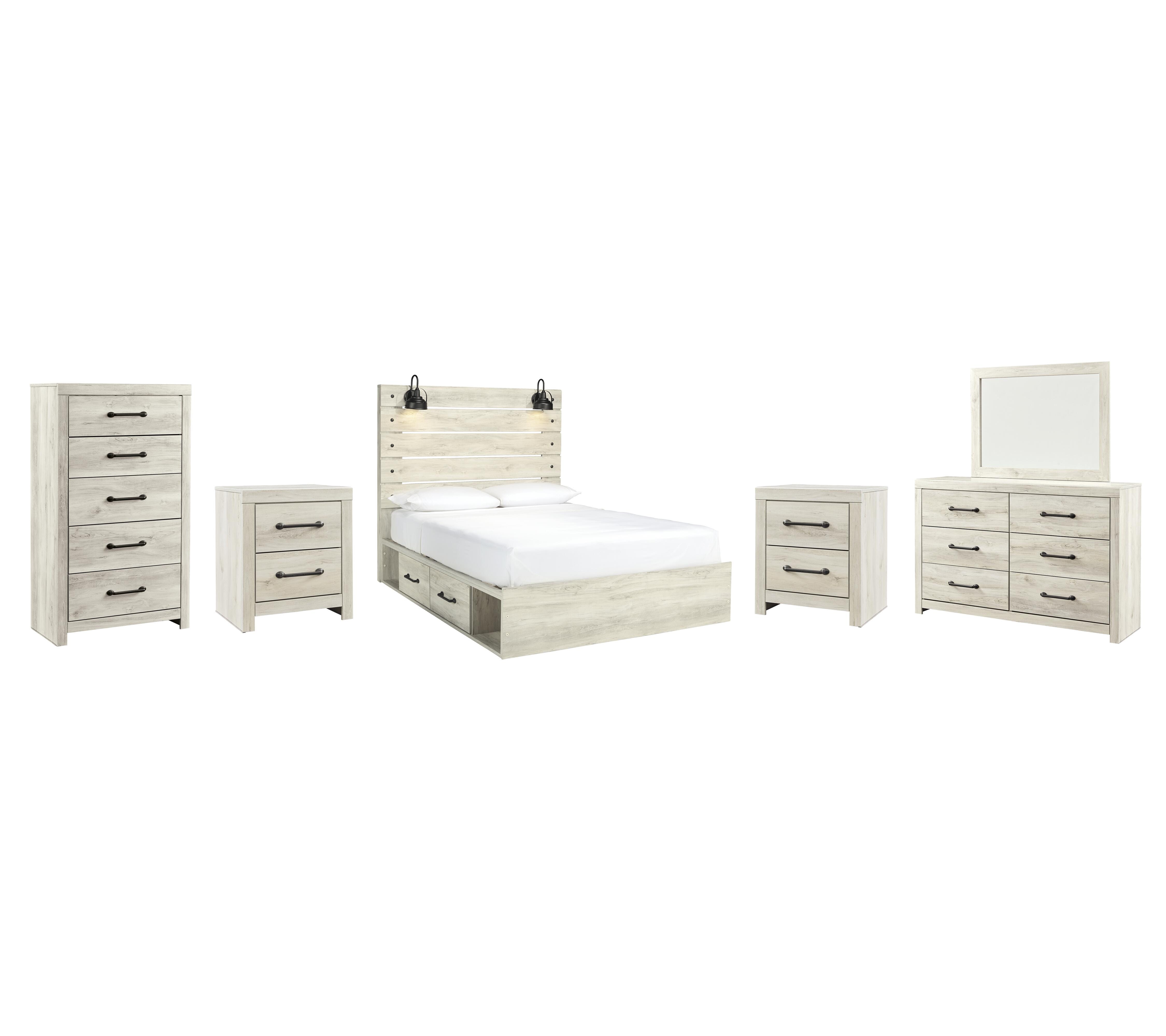 Click here for Cambeck Queen Panel Bed with 2 Storage Drawers wit... prices