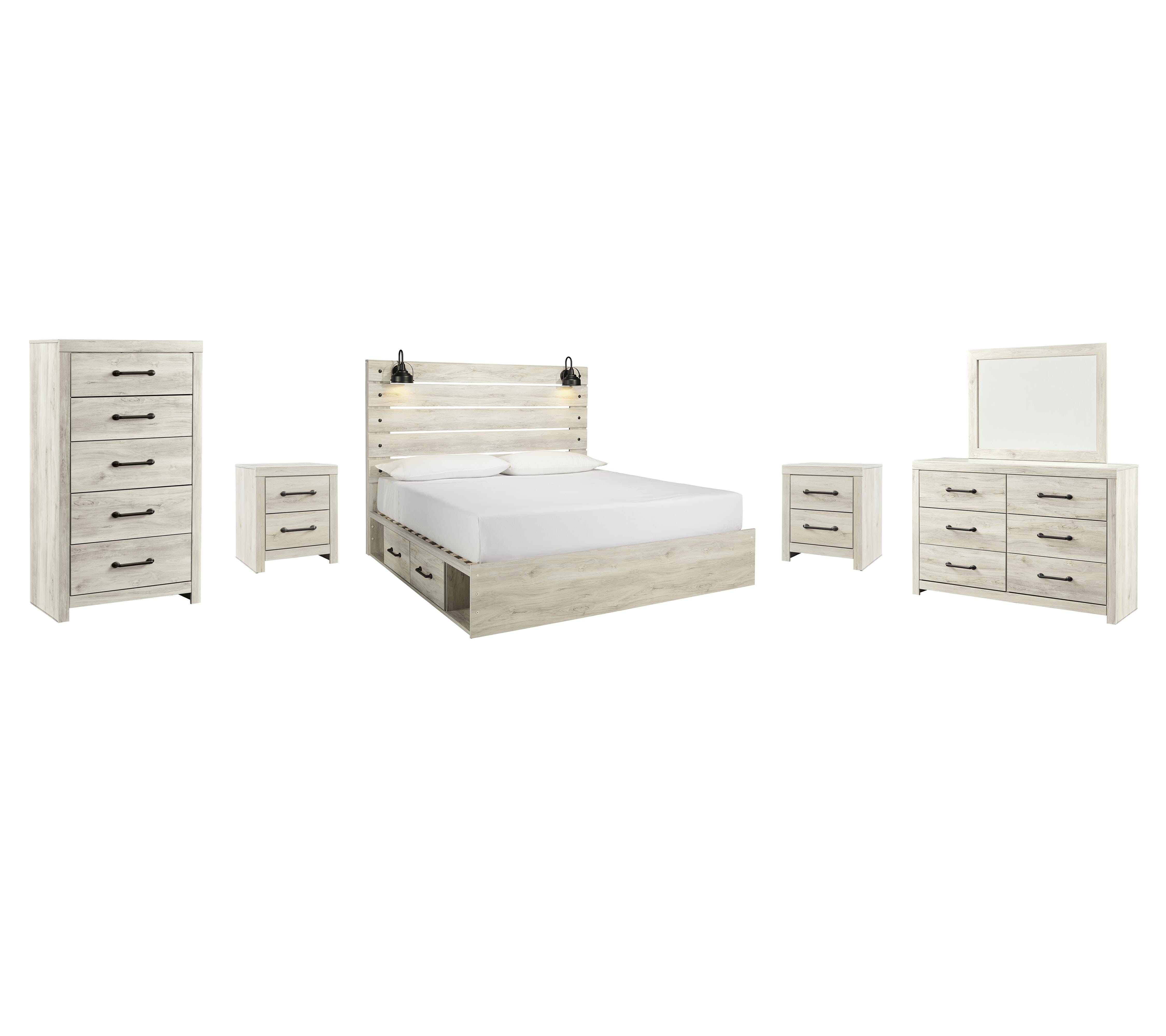 Click here for Cambeck King Panel Bed with 2 Storage Drawers with... prices