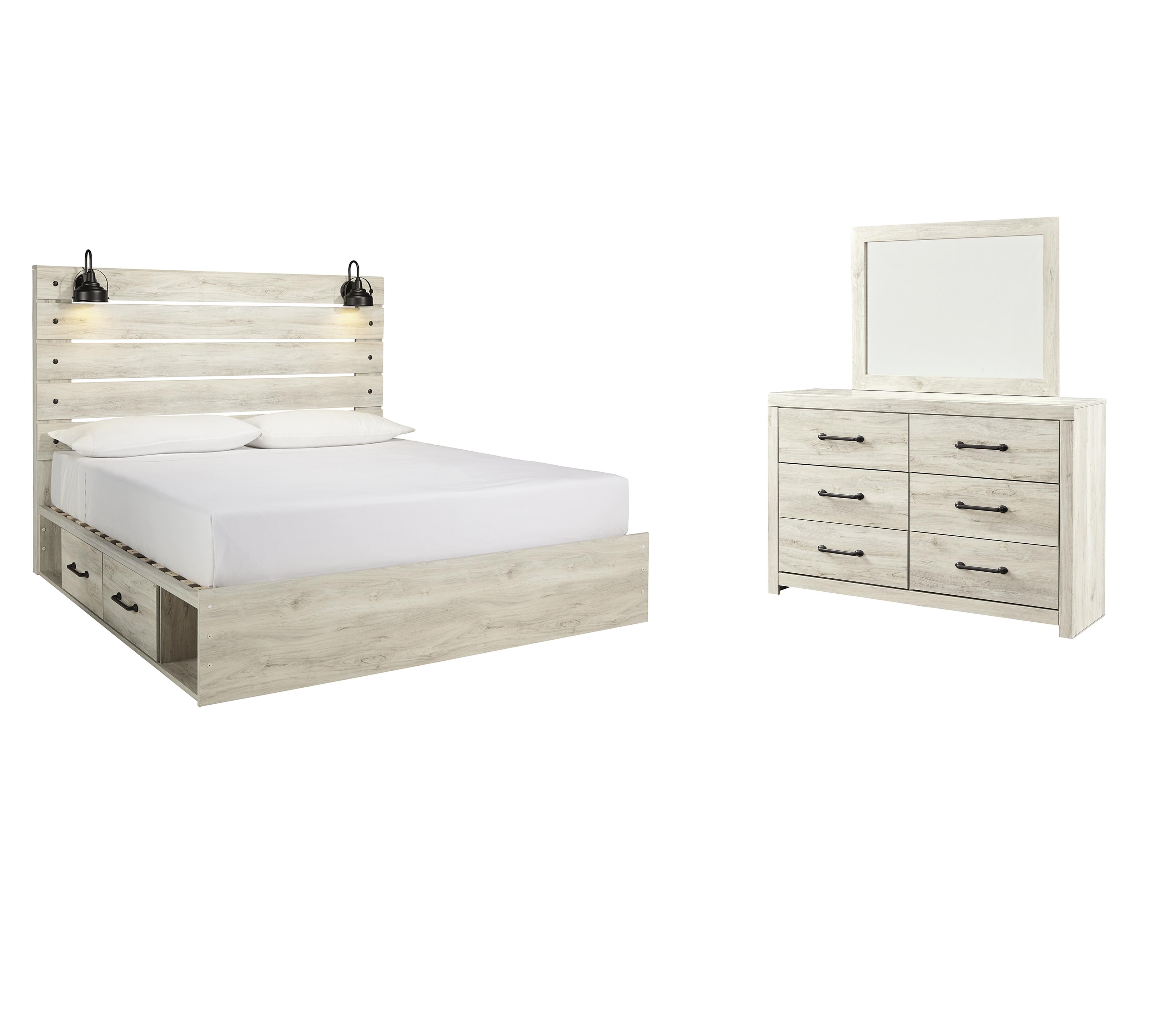 Click here for Cambeck King Panel Bed with 2 Storage Drawers with... prices