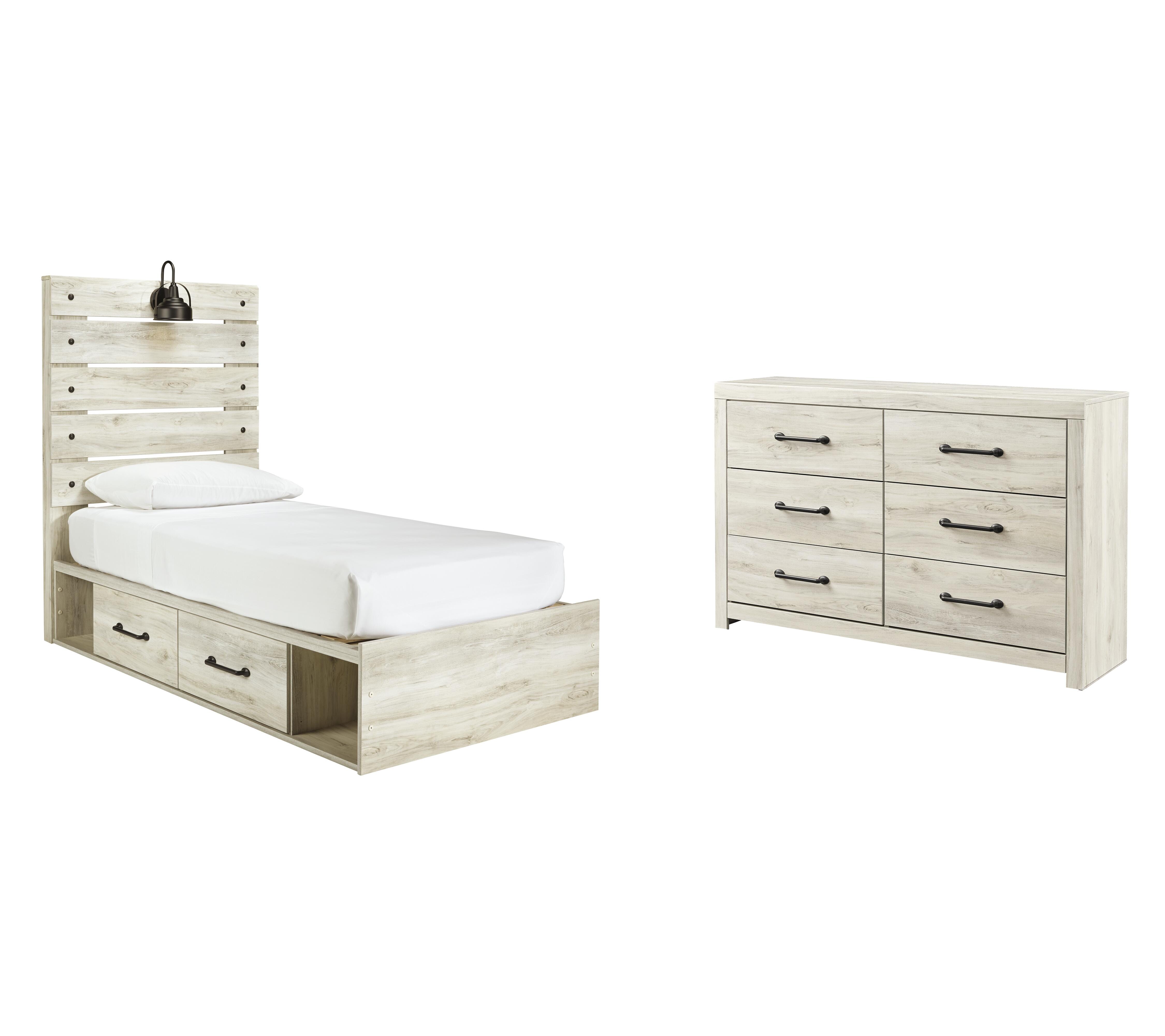 Click here for Cambeck Twin Panel Bed with 4 Storage Drawers with... prices