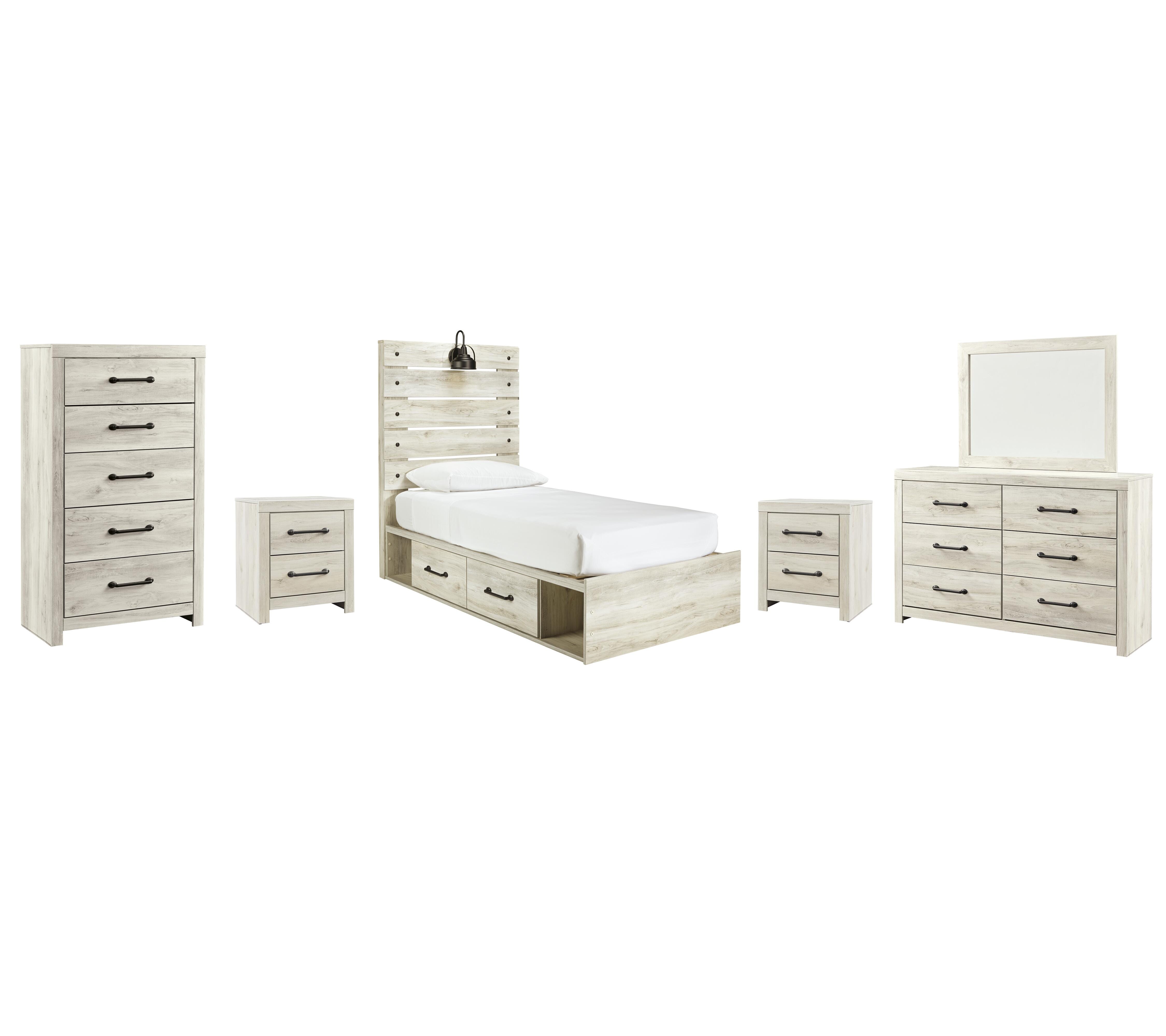 Click here for Cambeck Twin Panel Bed with 4 Storage Drawers with... prices