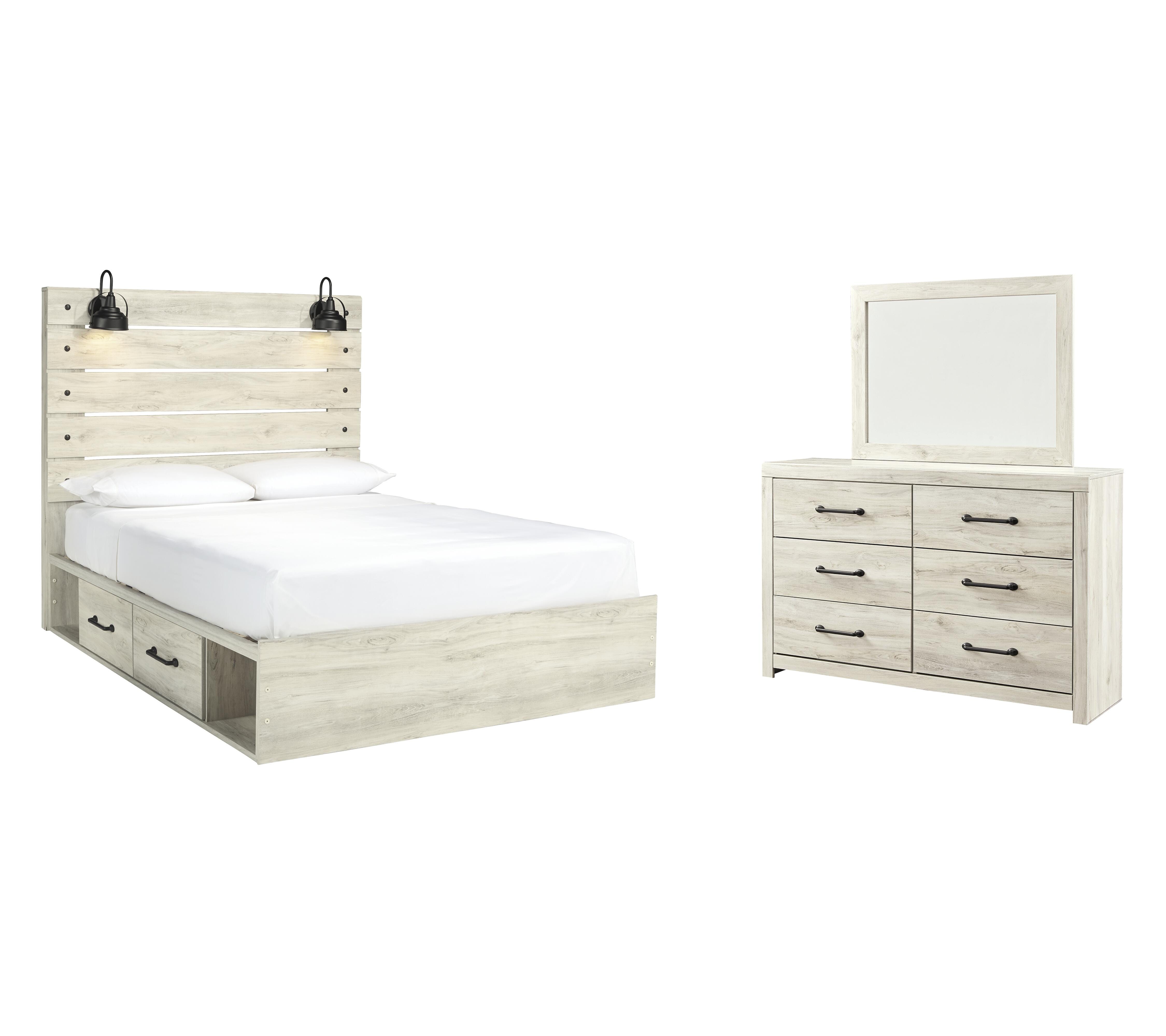 Click here for Cambeck Queen Panel Bed with 4 Storage Drawers wit... prices
