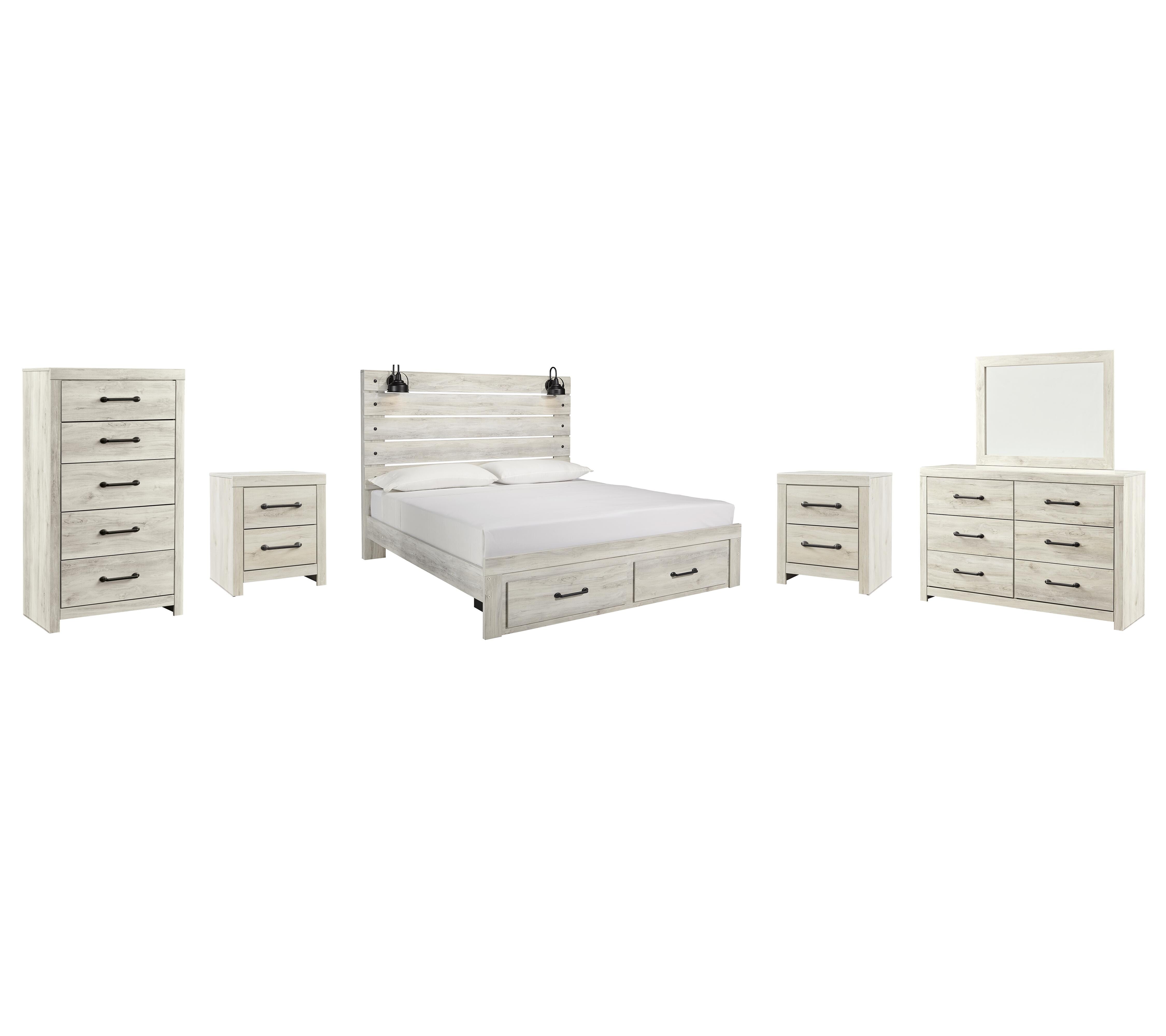 Click here for Cambeck King Panel Bed with 2 Storage Drawers with... prices
