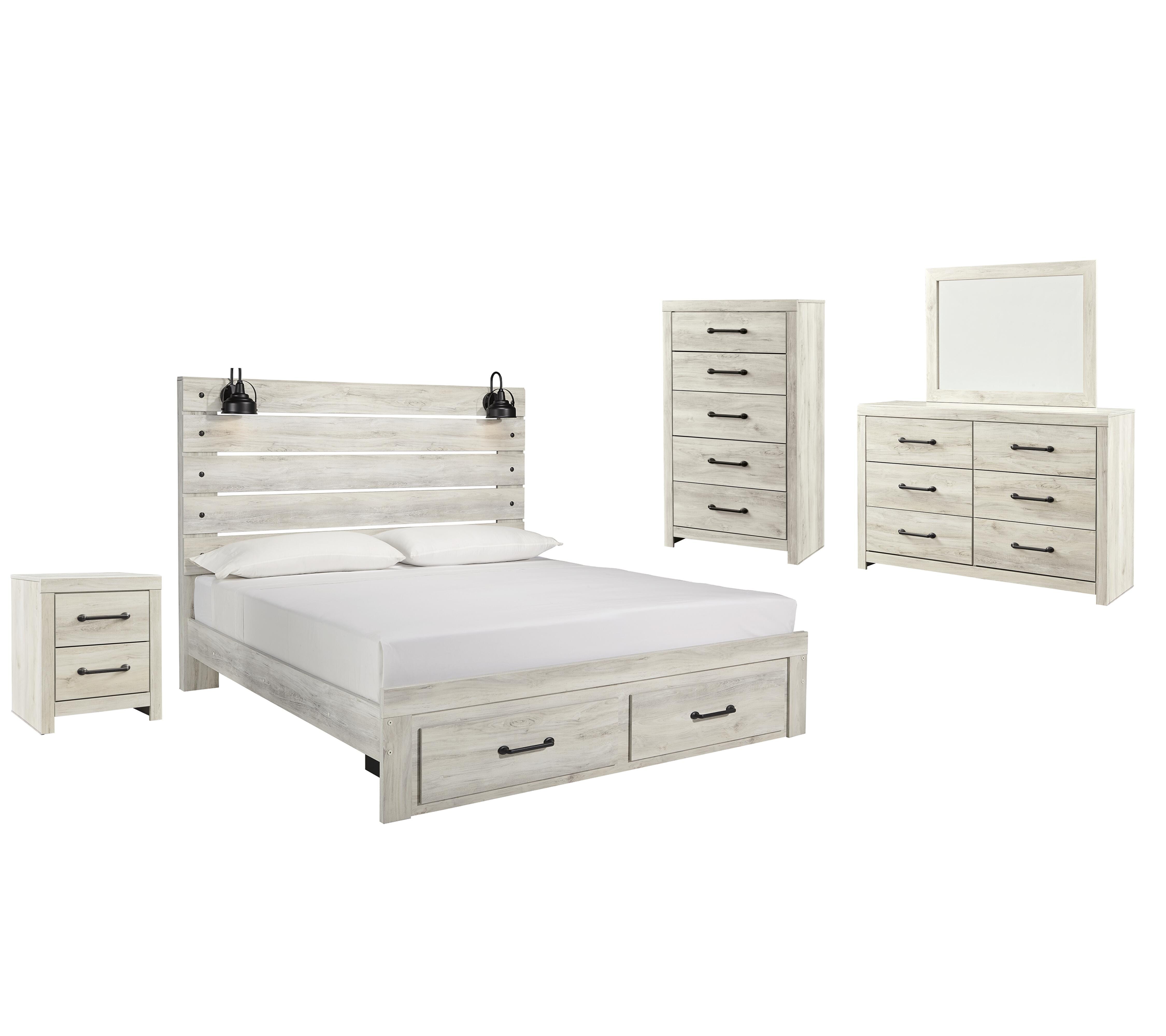 Click here for Cambeck King Panel Bed with 2 Storage Drawers with... prices