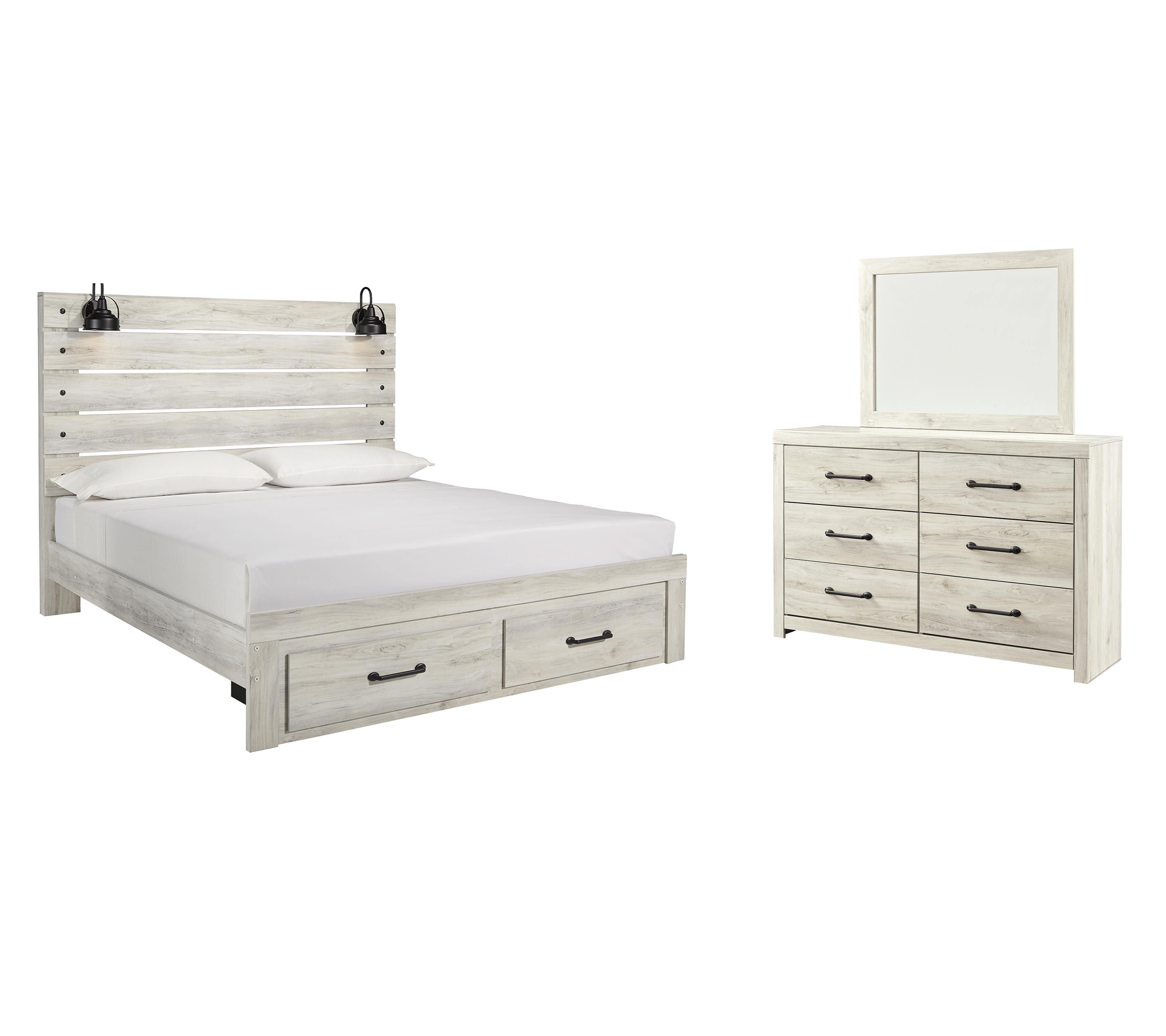 Click here for Cambeck King Panel Bed with 2 Storage Drawers with... prices