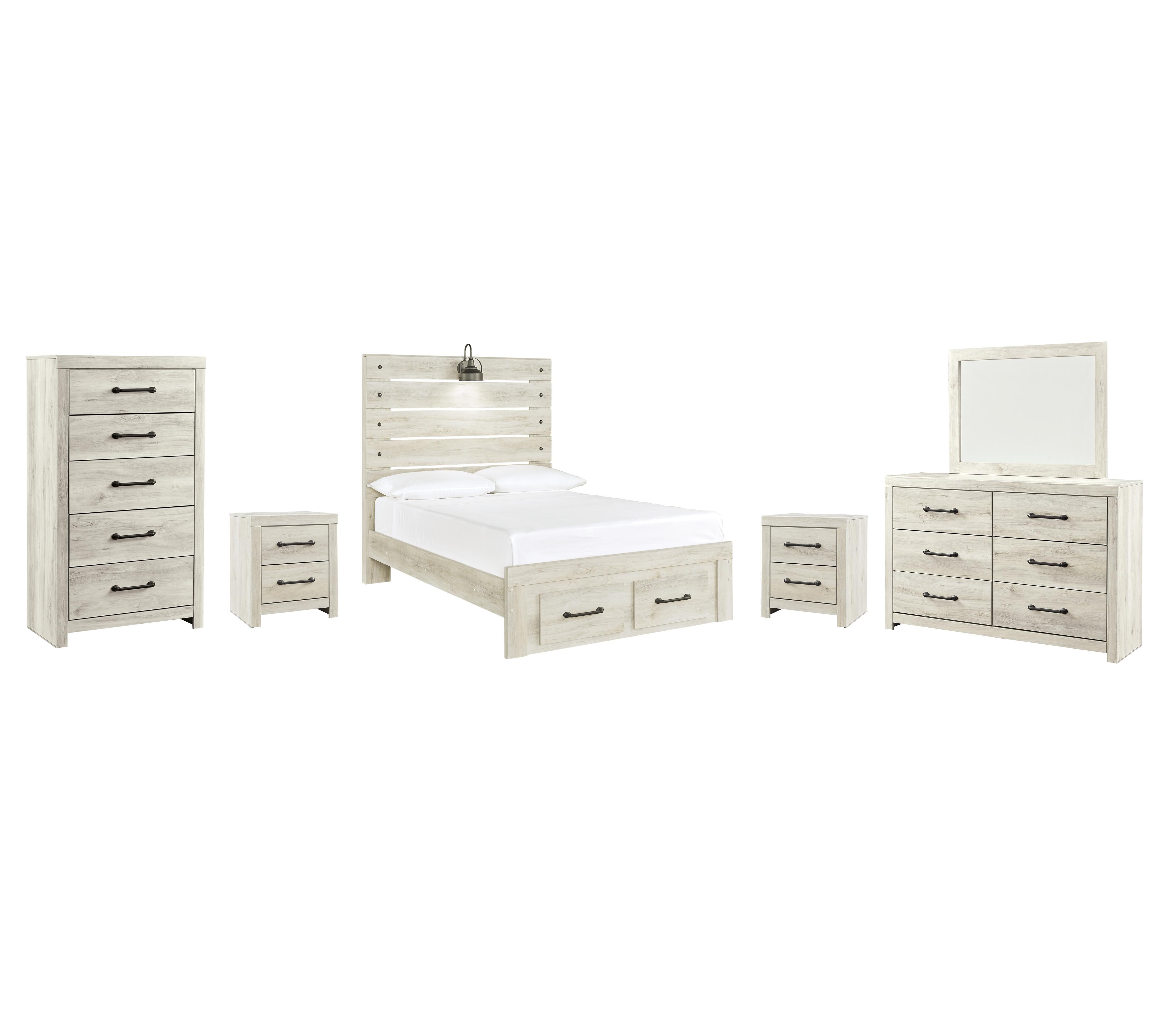 Click here for Cambeck Full Panel Bed with 2 Storage Drawers with... prices