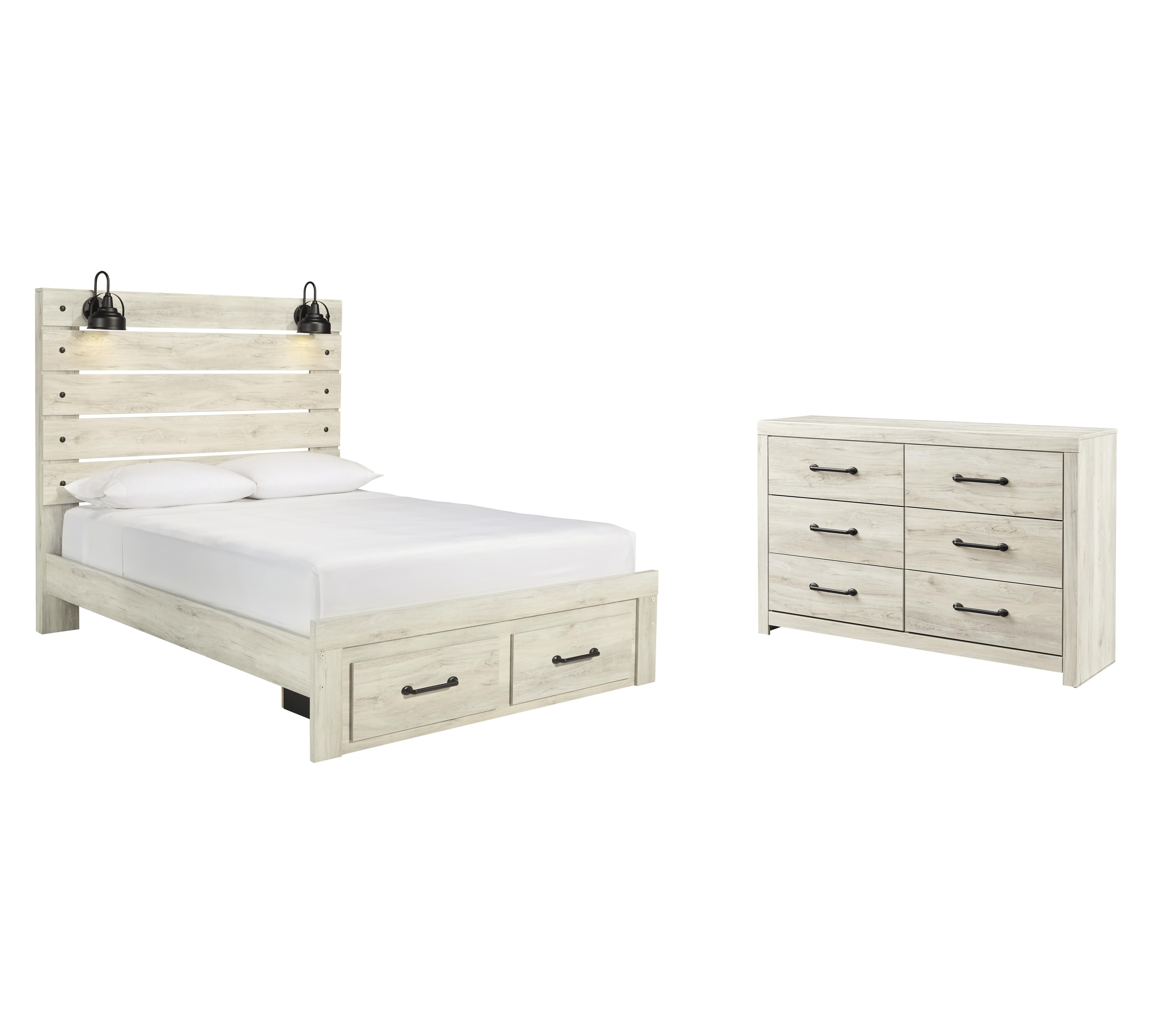 Click here for Cambeck Queen Panel Bed with 2 Storage Drawers wit... prices