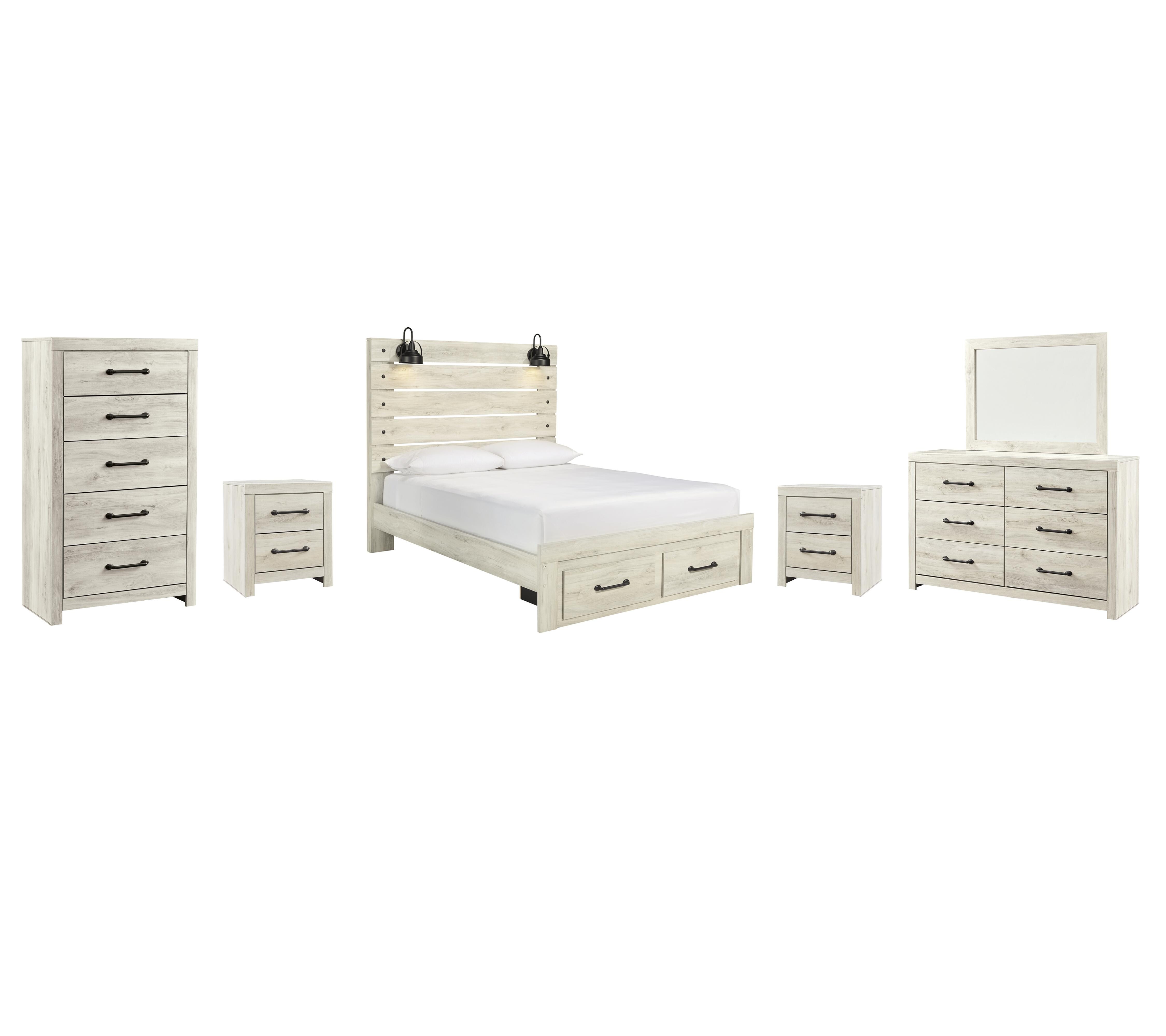 Click here for Cambeck Queen Panel Bed with 2 Storage Drawers wit... prices