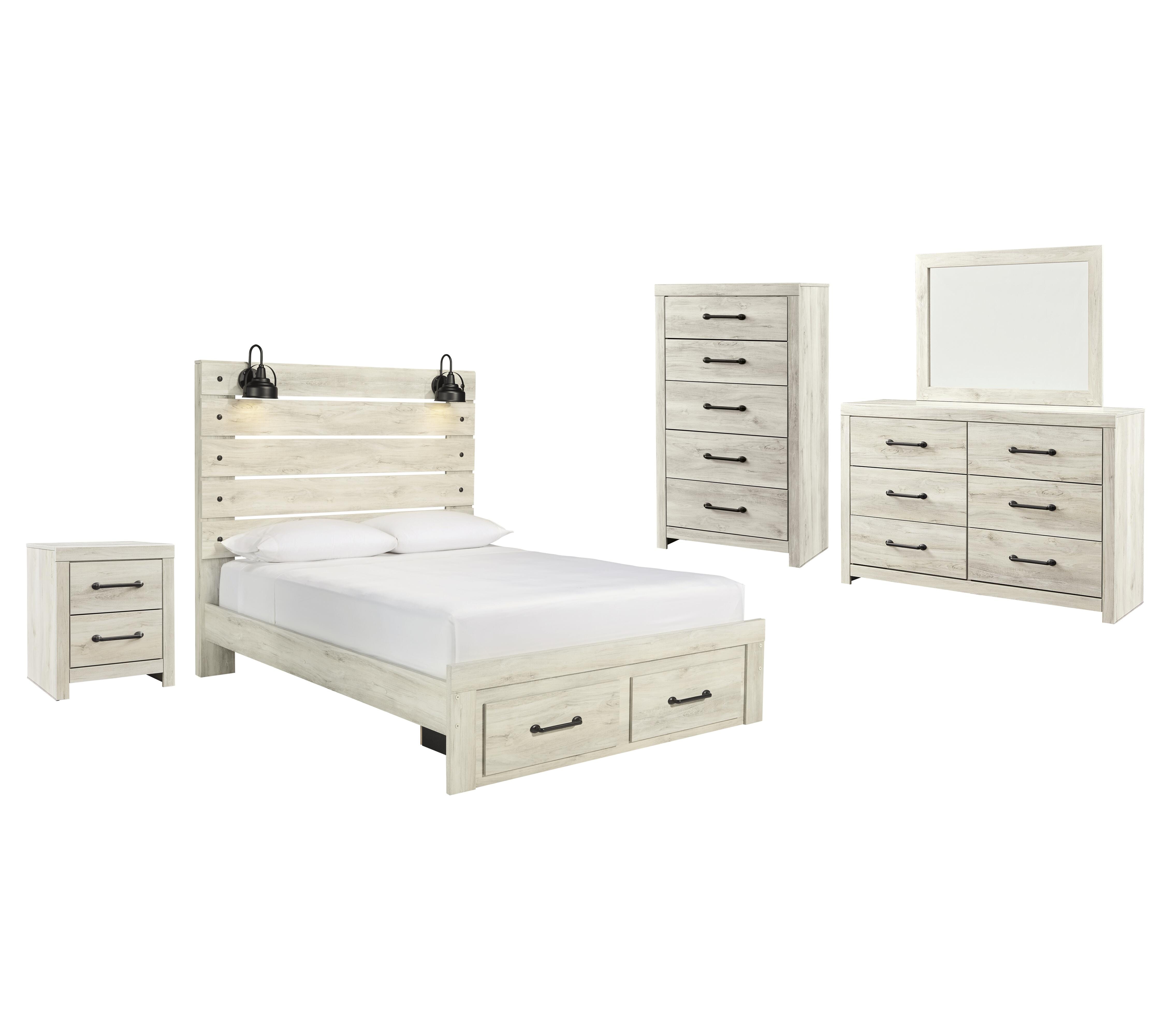 Click here for Cambeck Queen Panel Bed with 2 Storage Drawers wit... prices