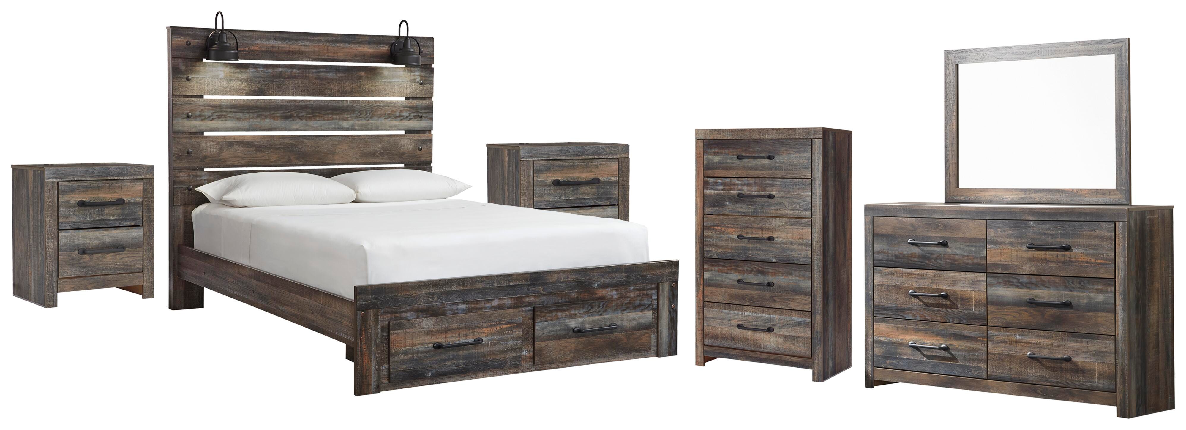 Click here for Drystan Queen Panel Bed with 2 Storage Drawers wit... prices
