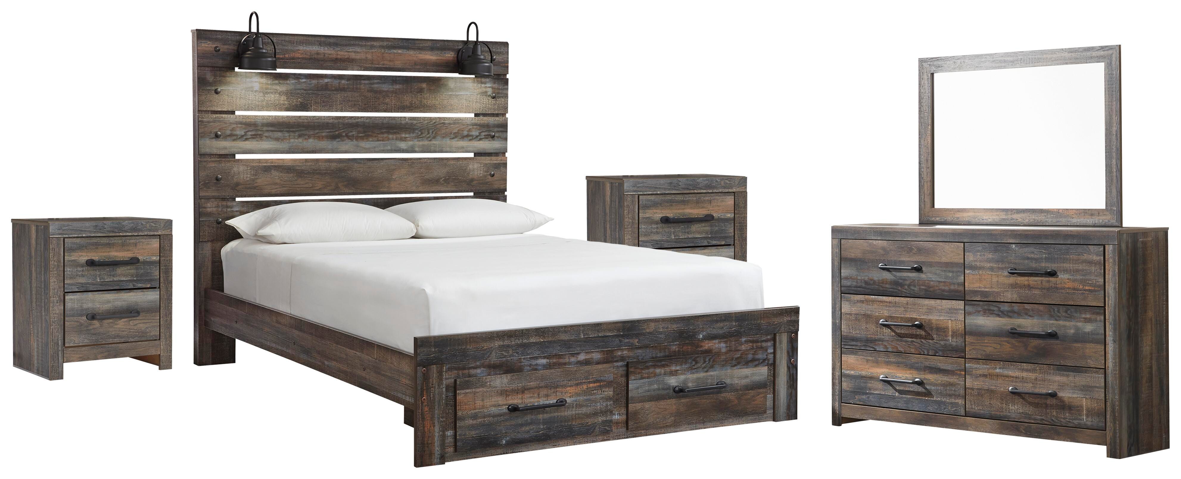 Click here for Drystan Queen Panel Bed with 2 Storage Drawers wit... prices