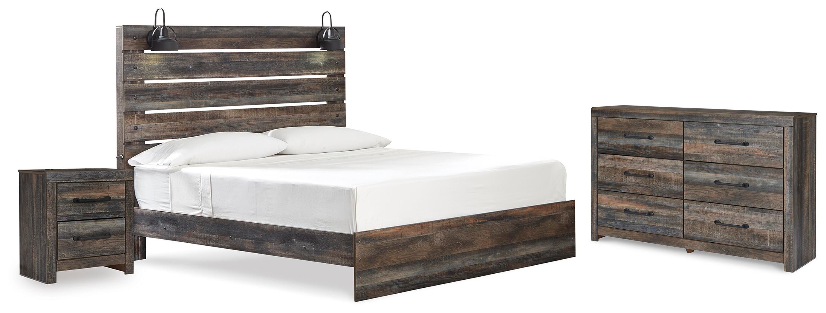 Click here for Drystan King Panel Bed with Dresser and Nightstand... prices